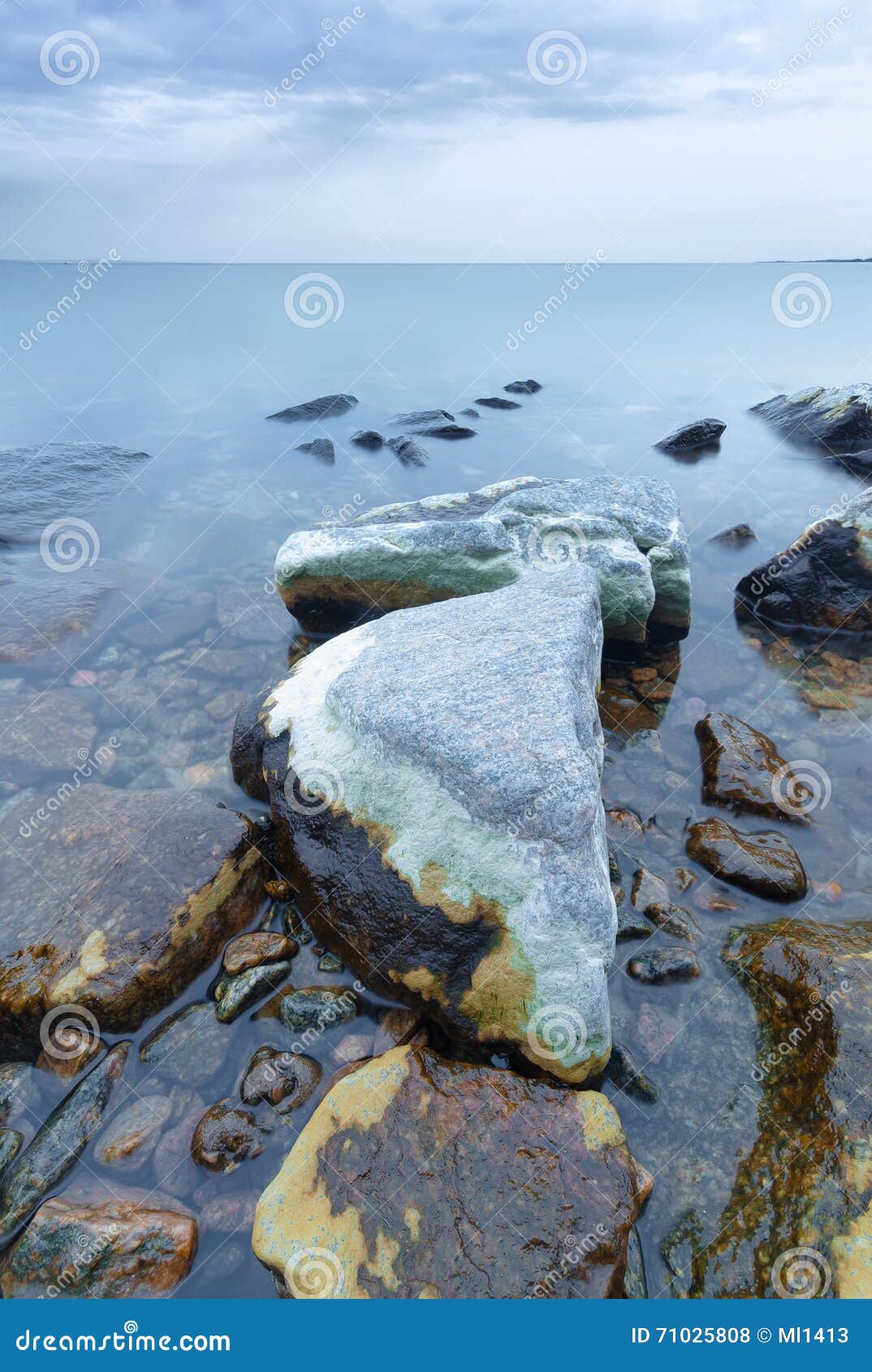 Stone in water stock photo. Image of nature, relaxation - 71025808