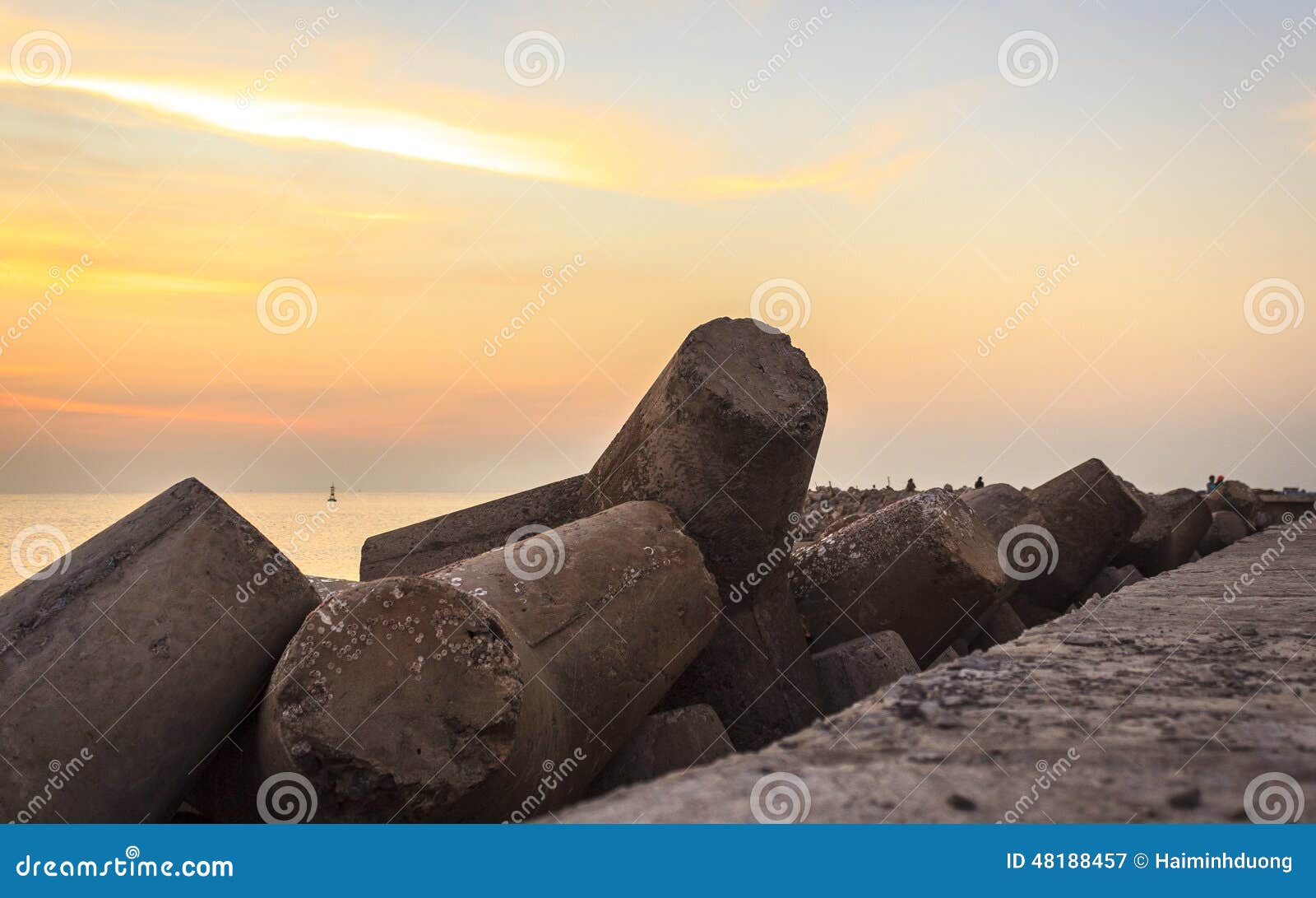 Stone waterbreak stock image. Image of anchor, group - 48188457