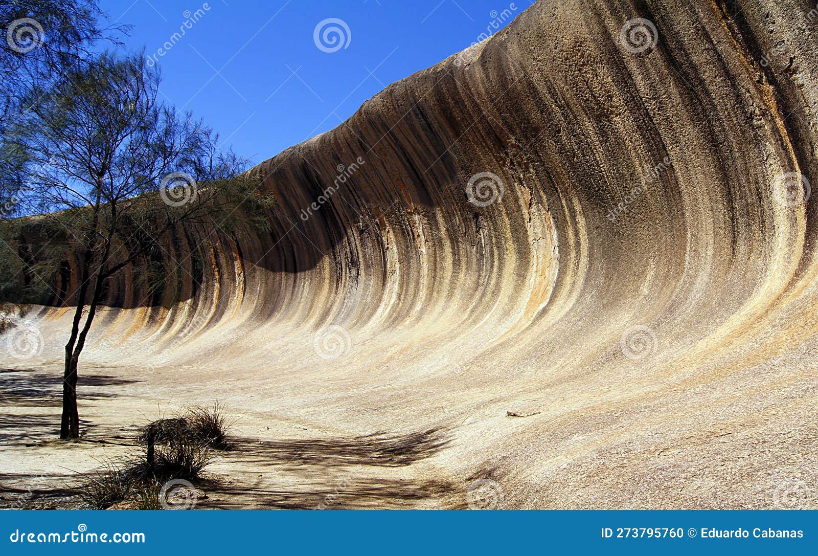 The Stone Wave Wave Rock in Hyden, Australia Stock Photo - Image of ...