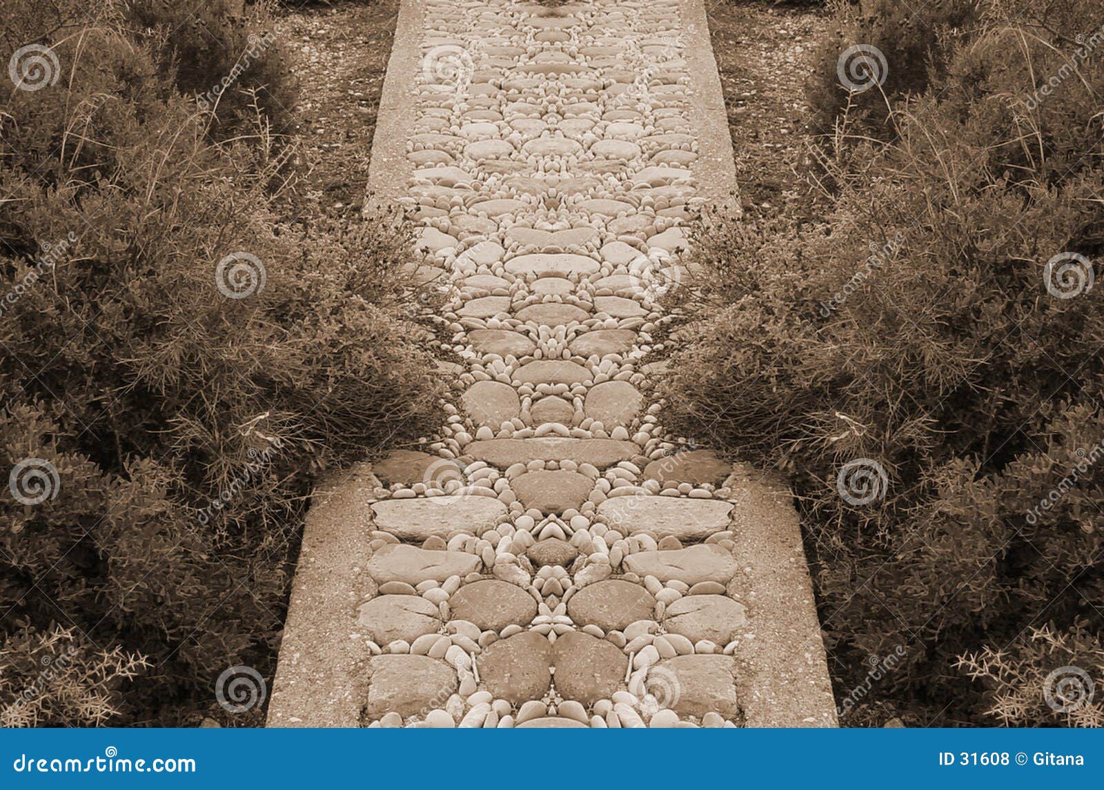 Stone way stock photo. Image of greek, grey, irregular, sepia - 31608