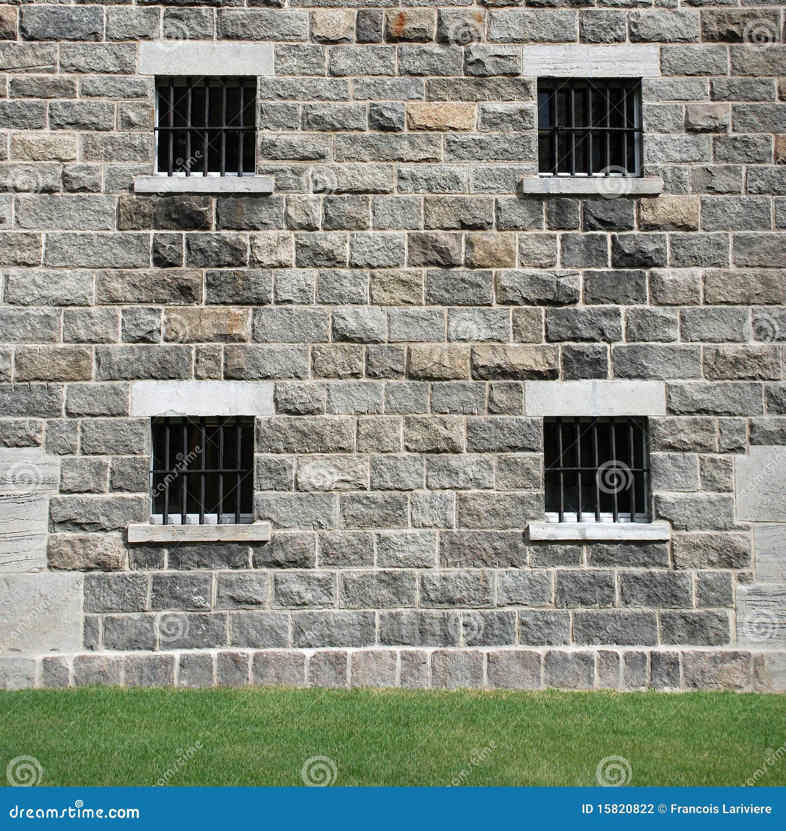 Stone Window with Metal Lattice Stock Photo - Image of cage, aperture ...