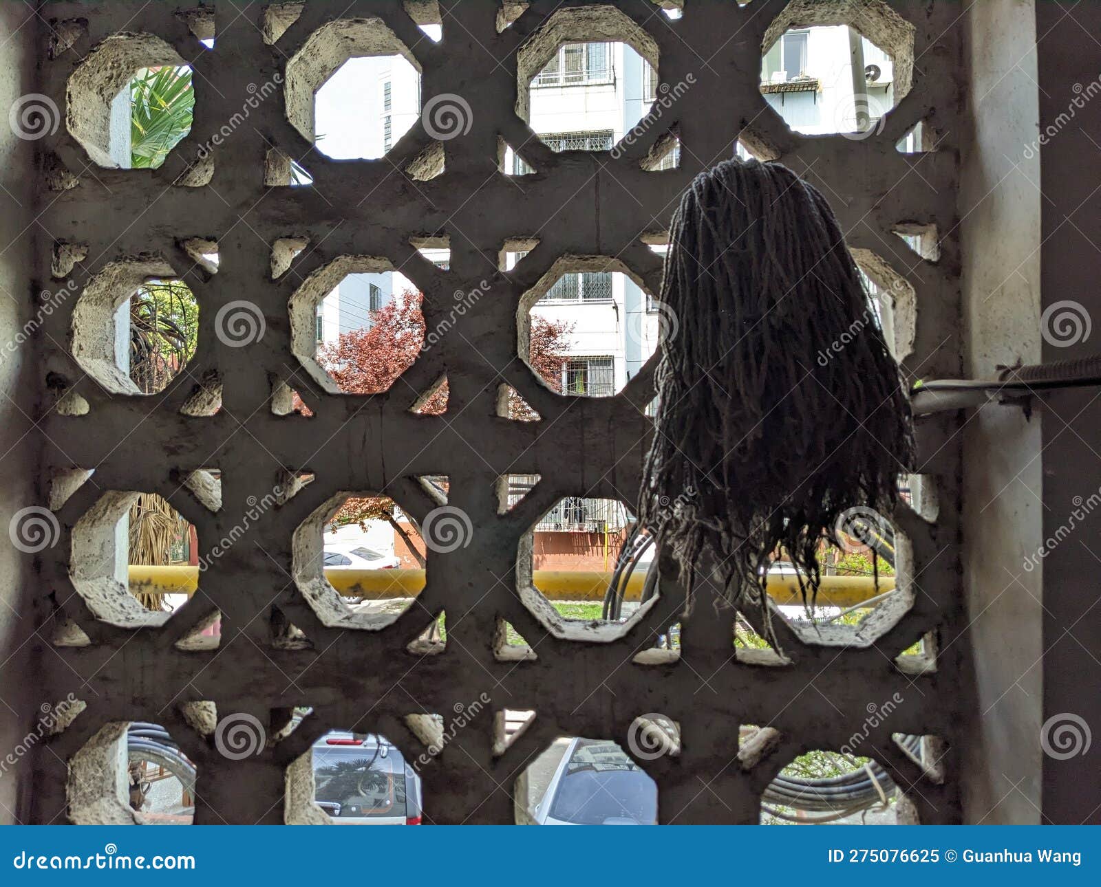 Stone Windows in Residential Buildings Stock Image - Image of tone ...
