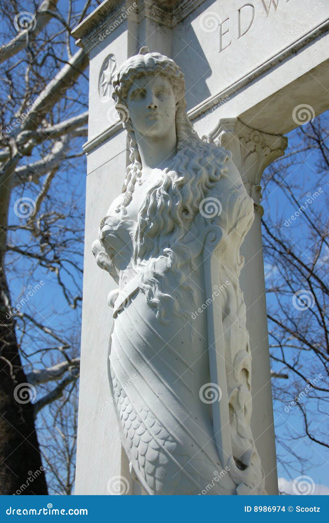 Stone woman statue stock photo. Image of hair, stone, greek - 8986974