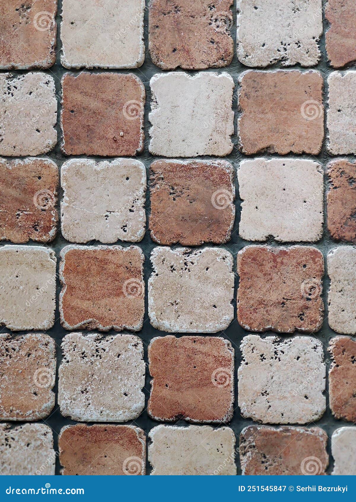 The Stone Floor is Made of Two-color Tiles in a Checkerboard Pattern ...
