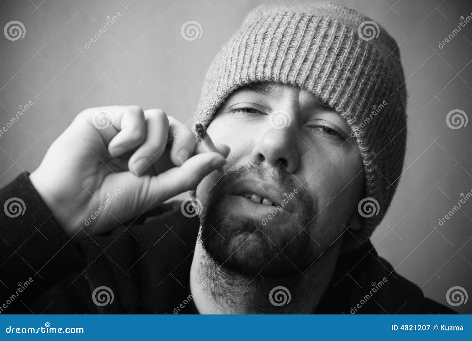Stoned man stock image. Image of cigarette, joint, people - 4821207