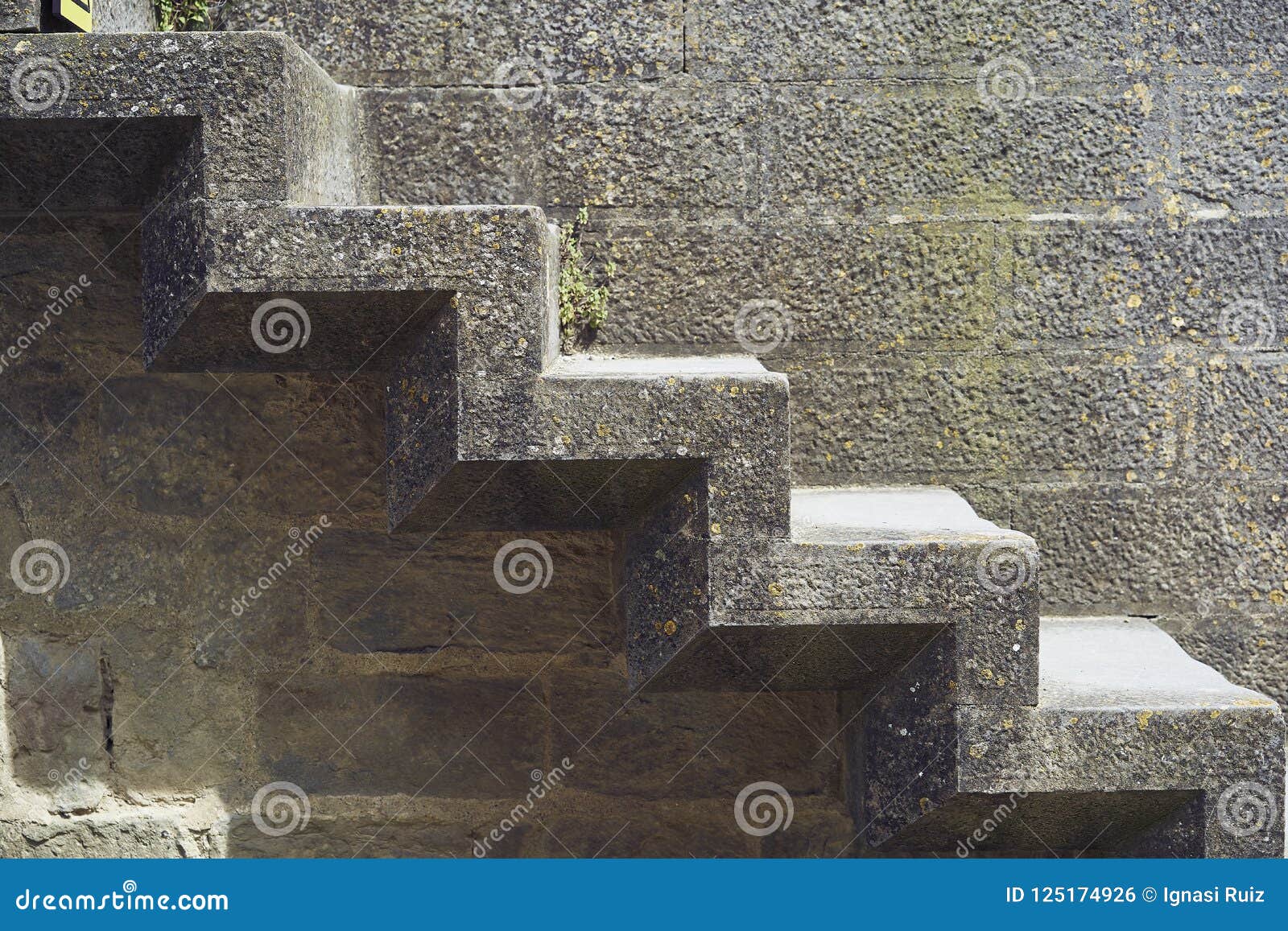Stoned stairs in a castle stock photo. Image of historic - 125174926