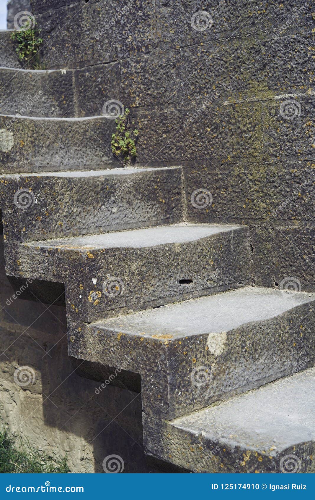 Stoned stairs in a castle stock photo. Image of stair - 125174910