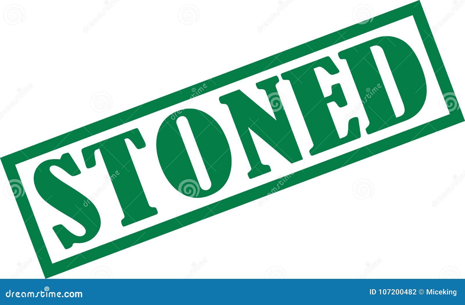Stoned stamp green stock vector. Illustration of isolated - 107200482