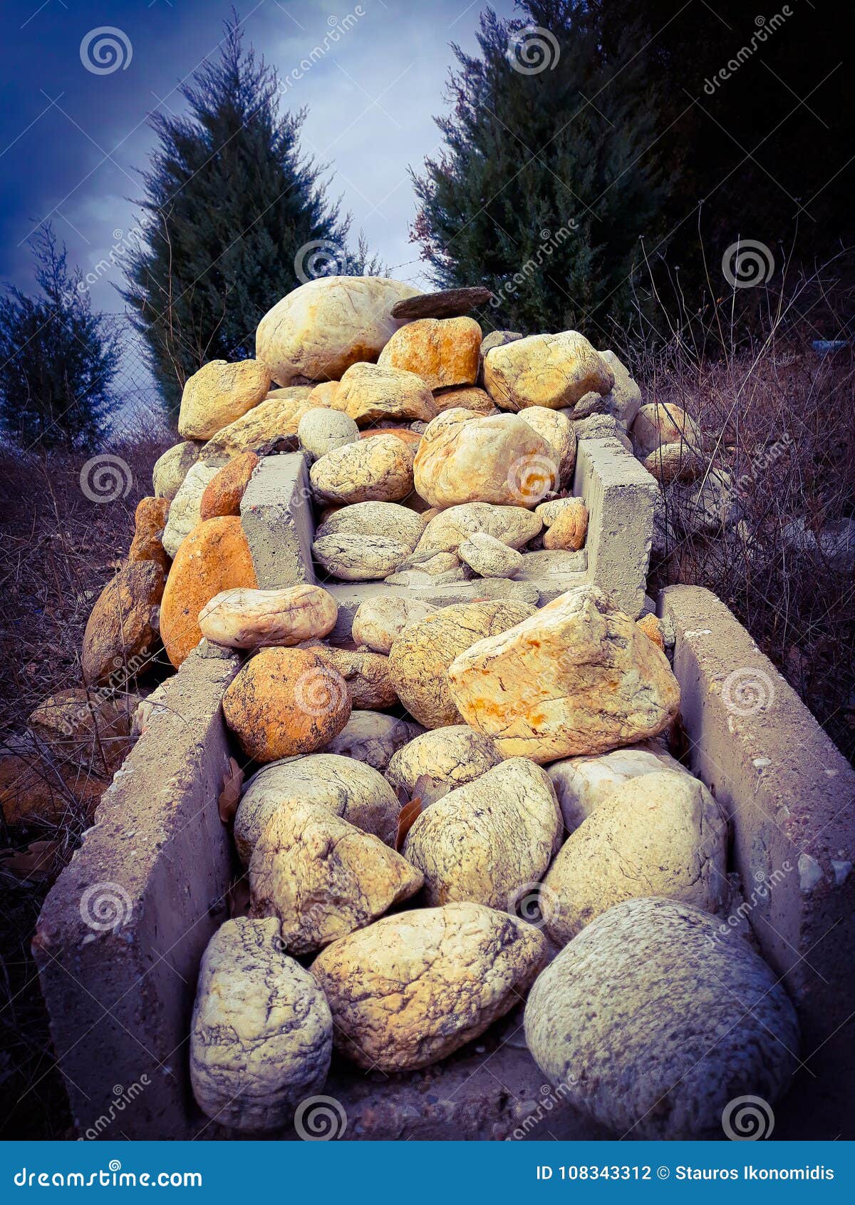 Stoned stock photo. Image of lair, stones, full, vintage - 108343312
