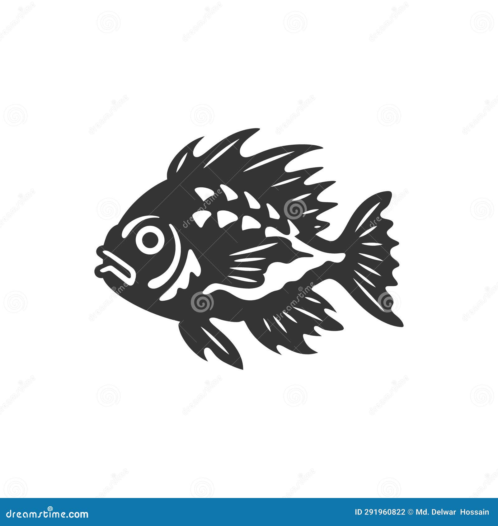 Stonefish Illustration, Drawing, Engraving, Ink, Line Art, Vector ...