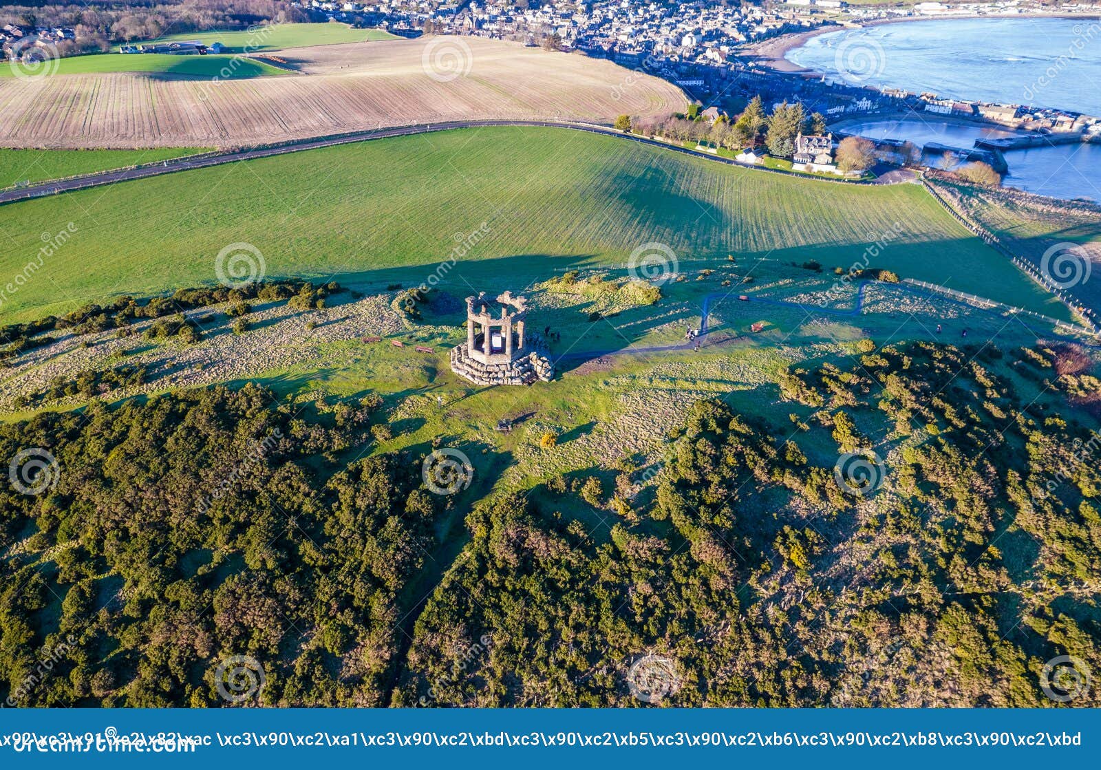 Stonehaven War Memorial on a Hilltop in Scotland Stock Photo - Image of ...