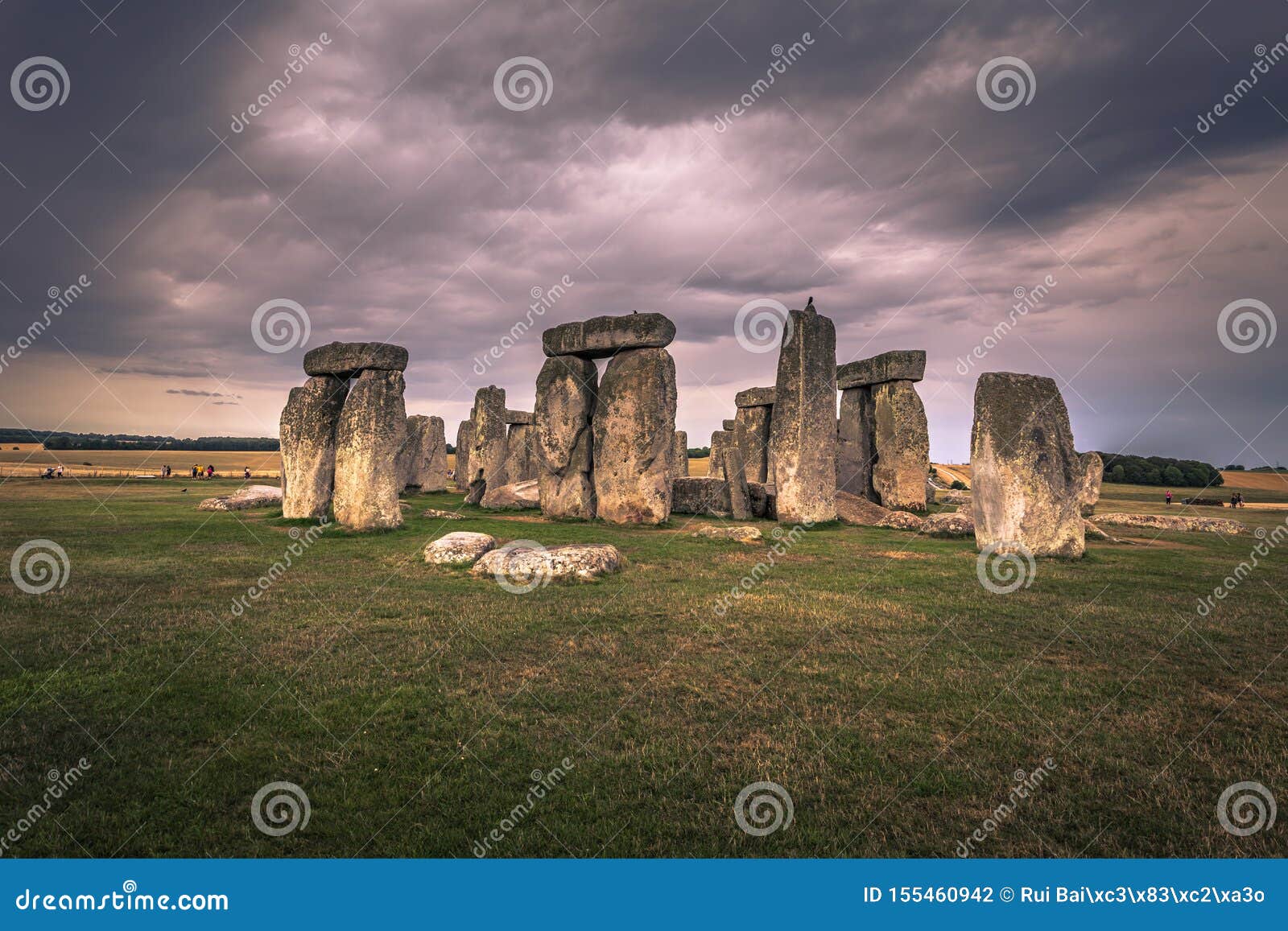 Stonehenge - August 07, 2018: Ancient Monument of Stonehenge, England ...