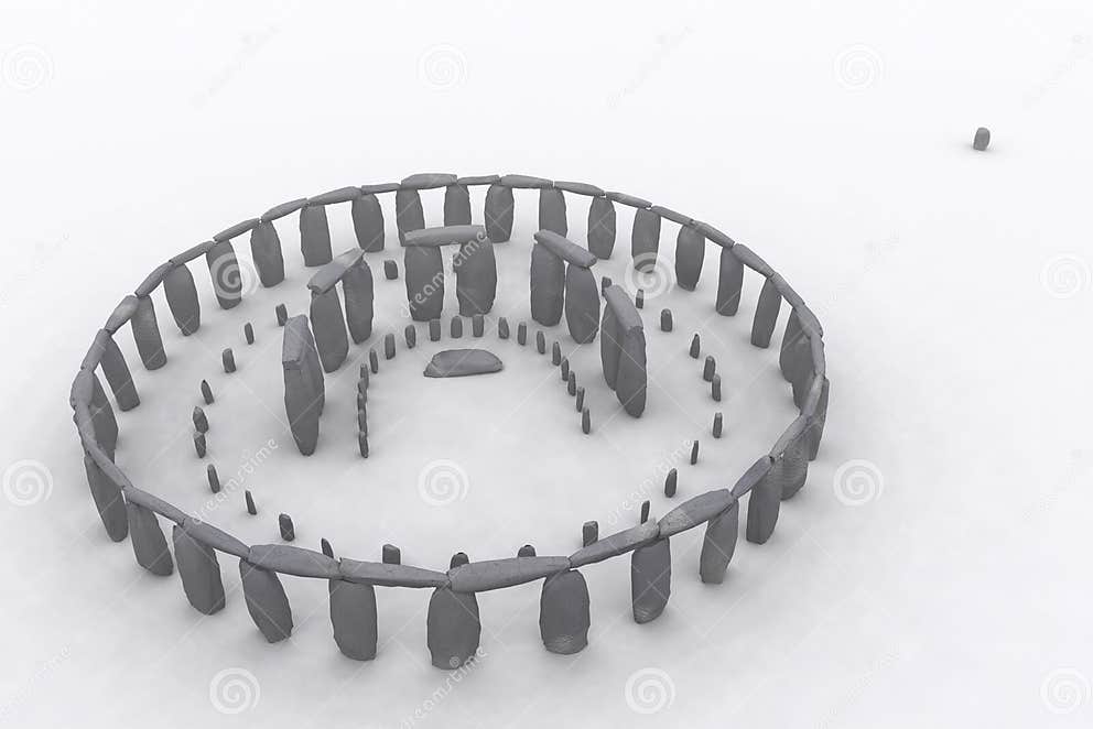 Stonehenge como era stock de ilustración. Ilustración de inglaterra ...