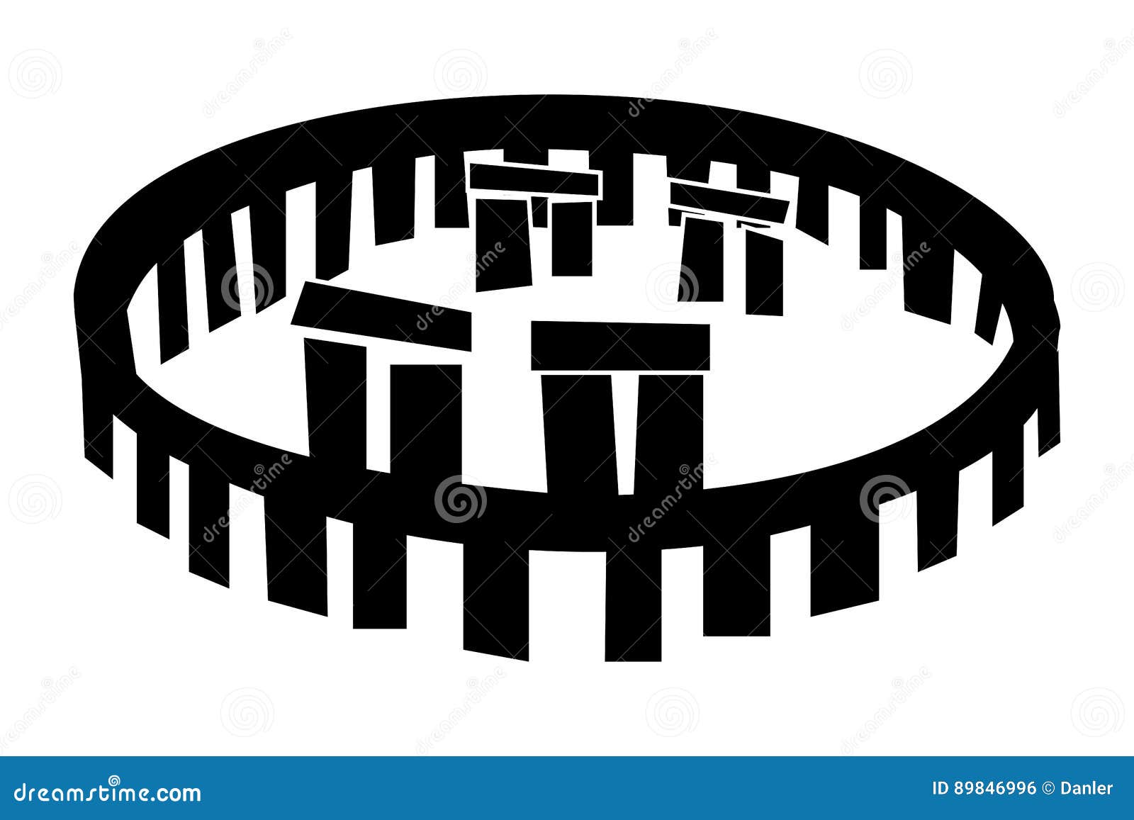 Stonehenge vector icon stock vector. Illustration of england - 89846996