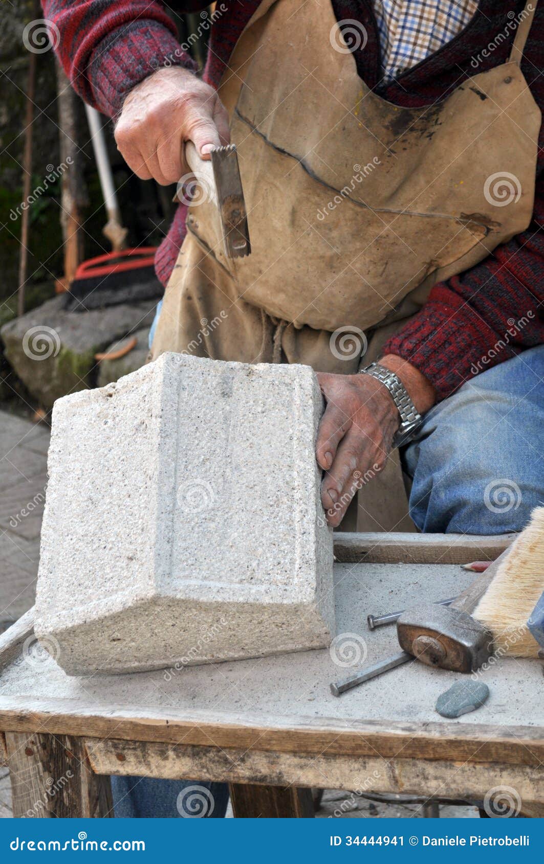 Stonemason stock image. Image of traditional, detail - 34444941