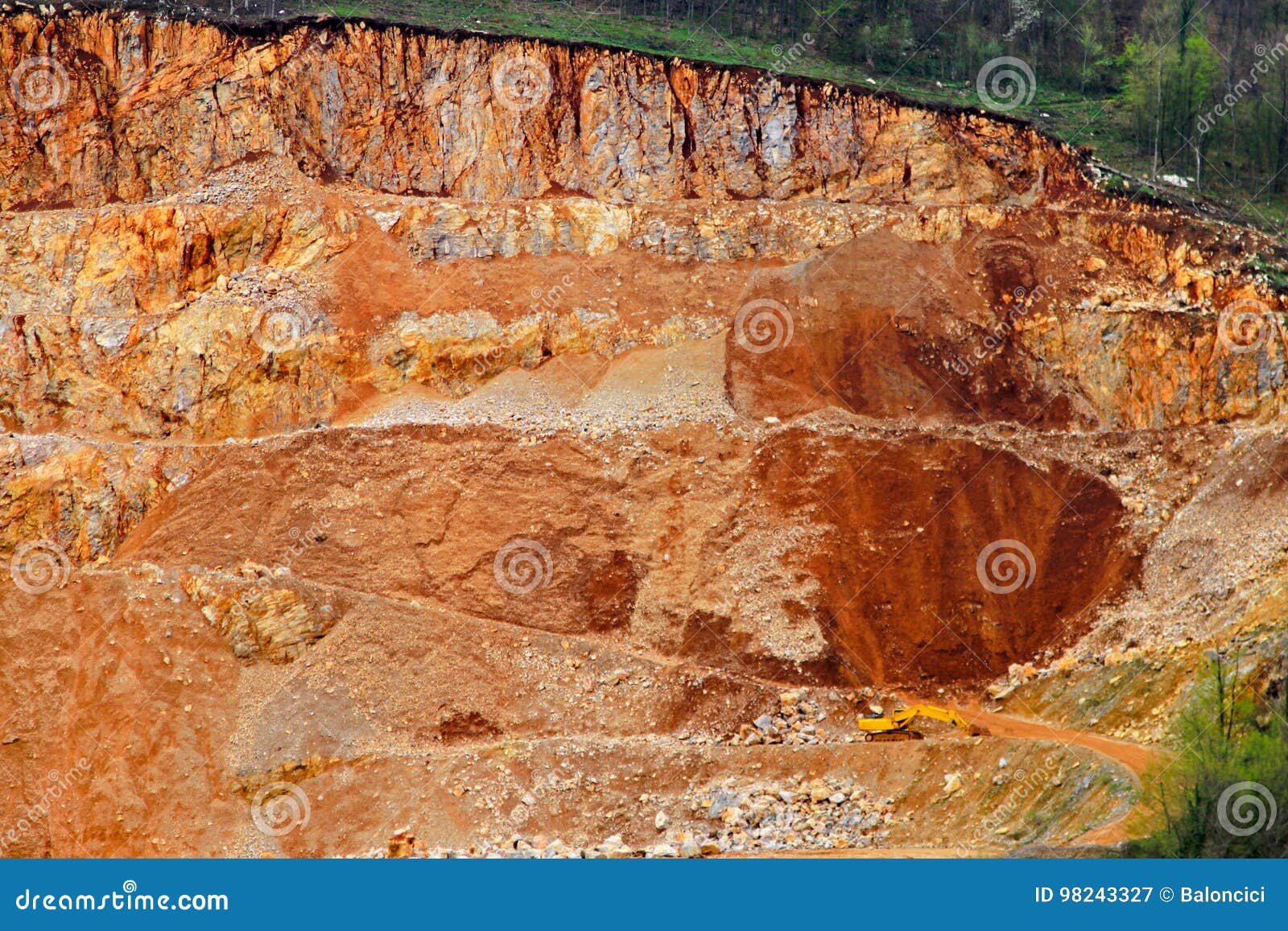 Stonepit stock image. Image of stonepit, excavations - 98243327