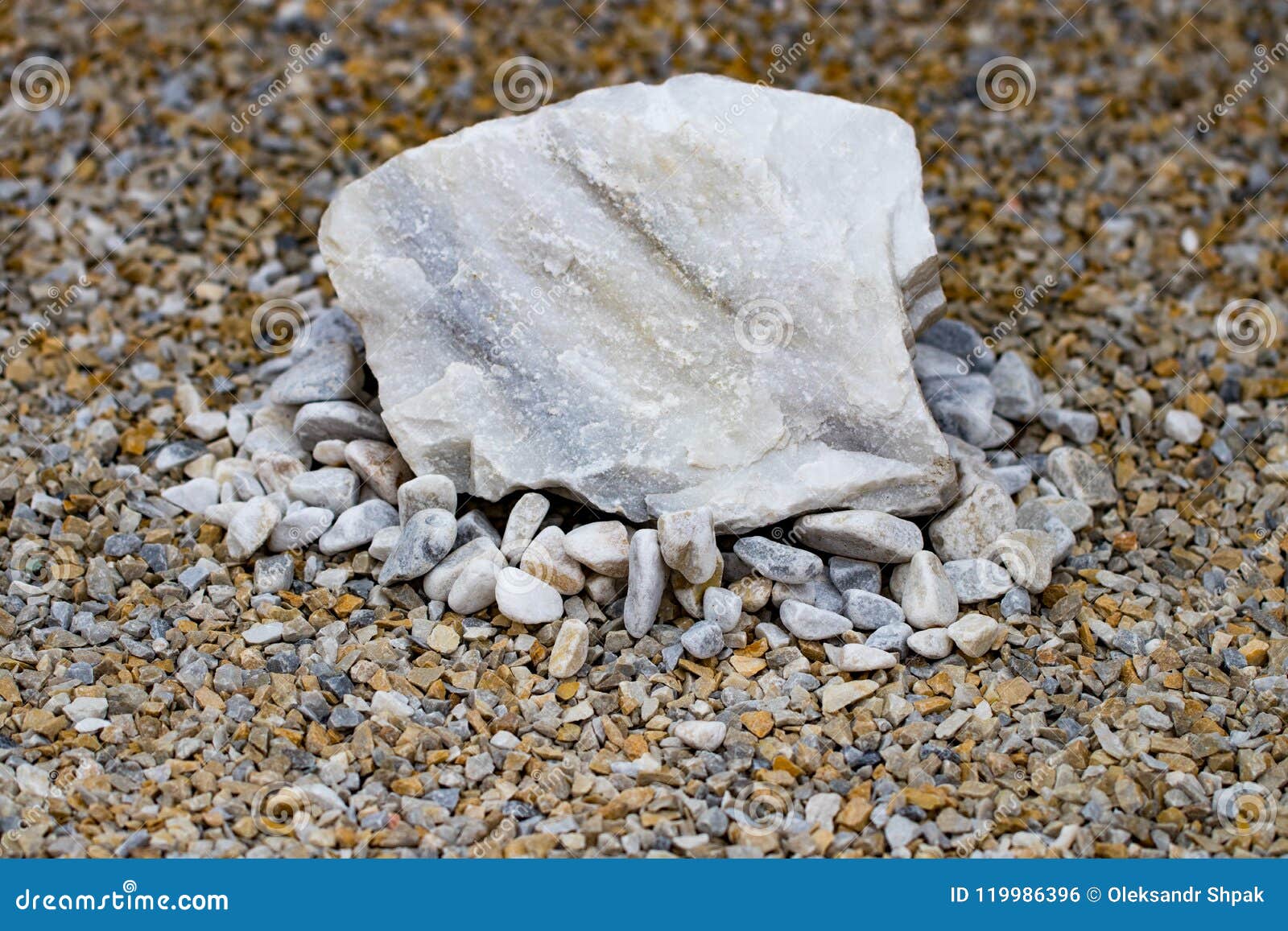 Stones As a Decorative Elements. Landscape Design Stock Photo - Image ...