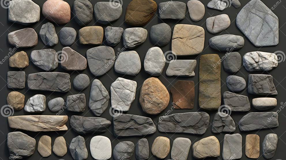 Stones background 3d style stock illustration. Illustration of beauty ...