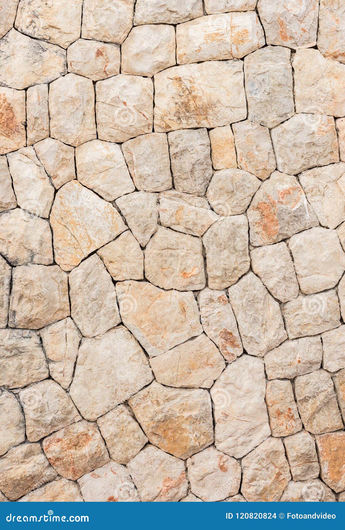 Rustic Stone Wall Background Stock Photo - Image of full, closeup ...