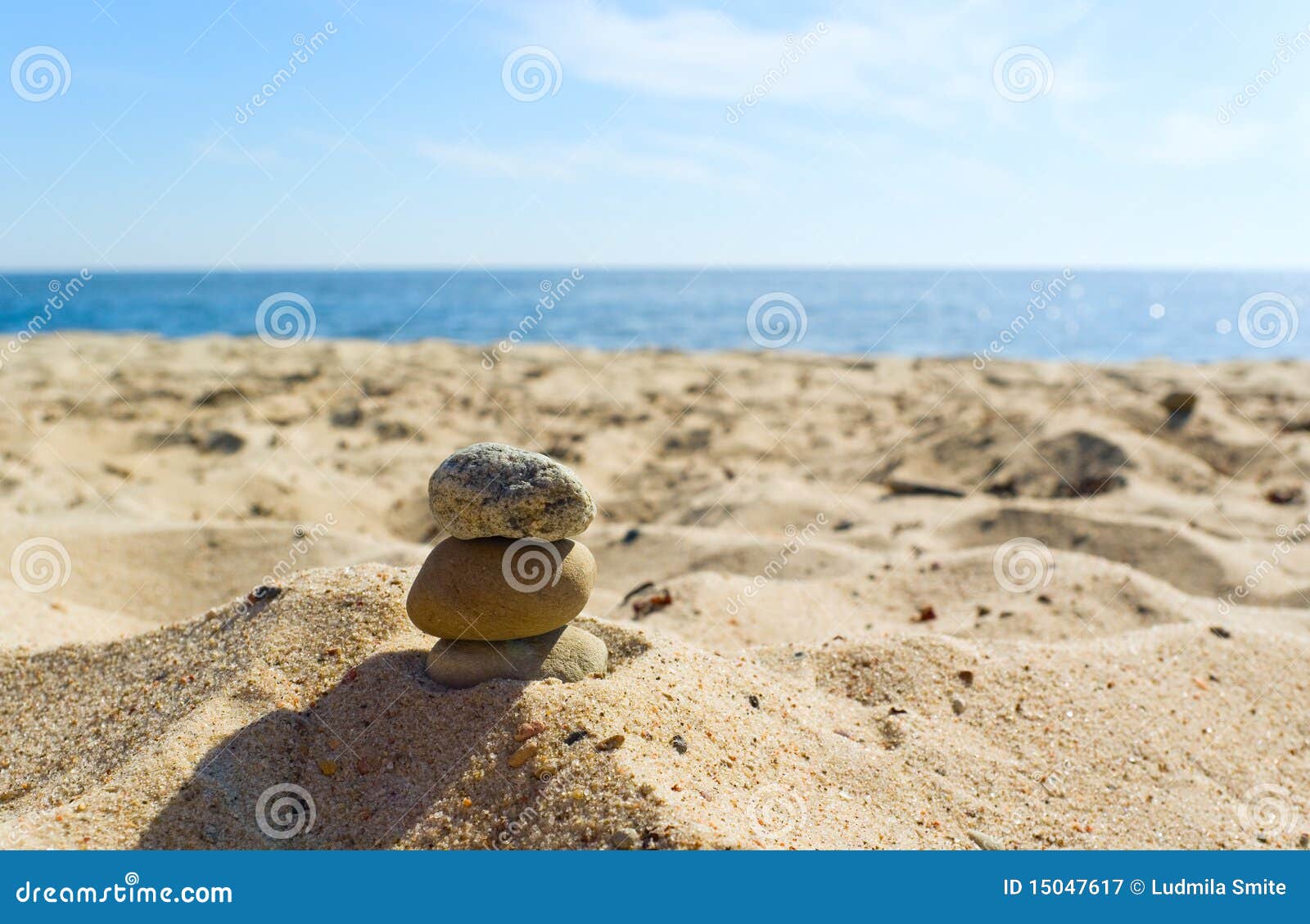 Stones on the beach. stock image. Image of beach, sand - 15047617