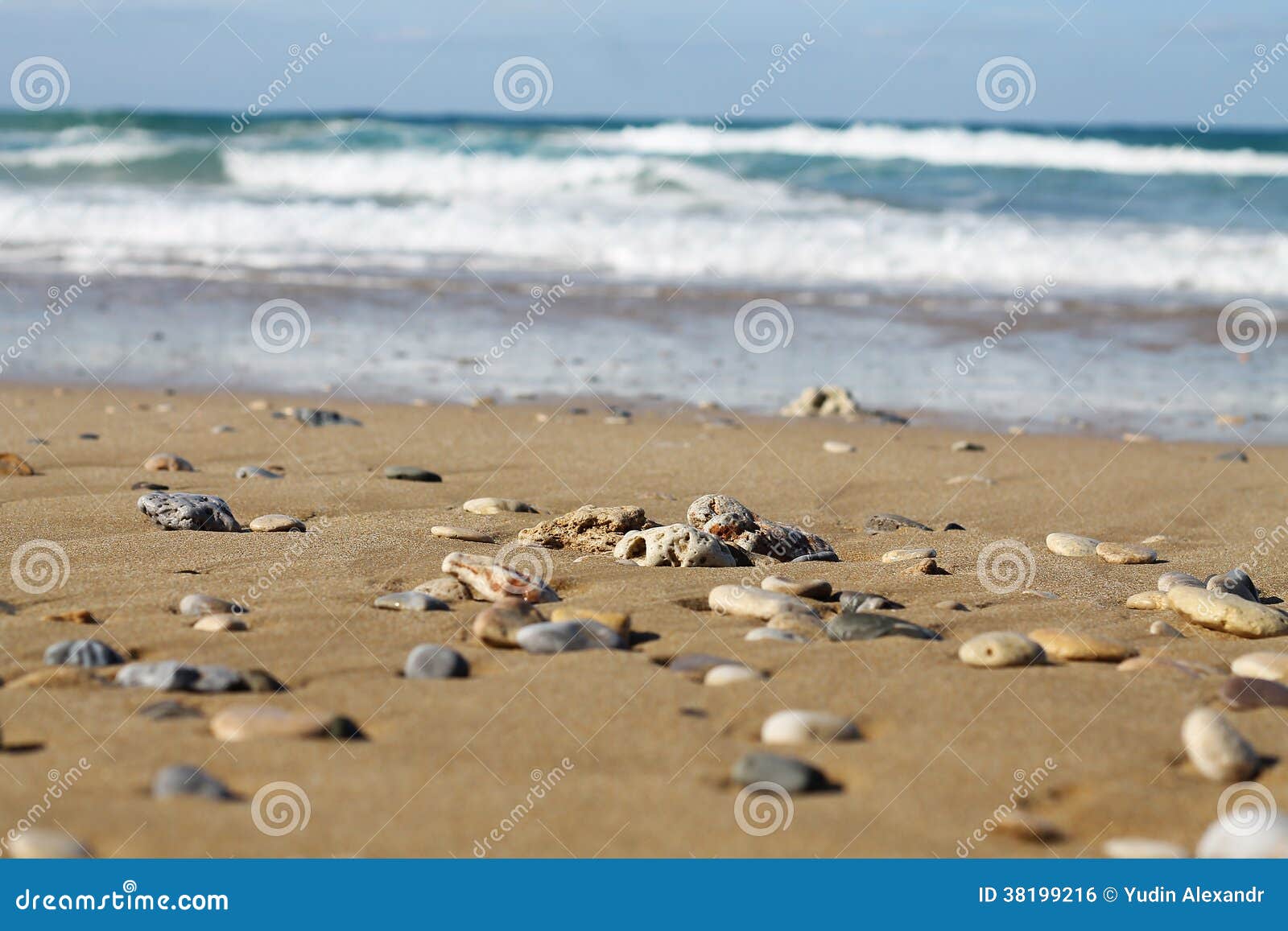 Stones on the beach stock photo. Image of water, evening - 38199216