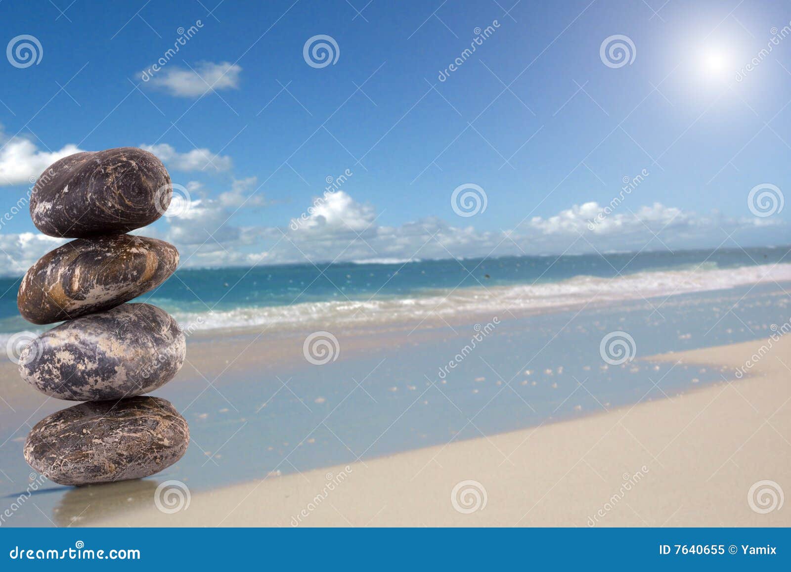 Stones on the beach stock image. Image of stationary, arrangement - 7640655