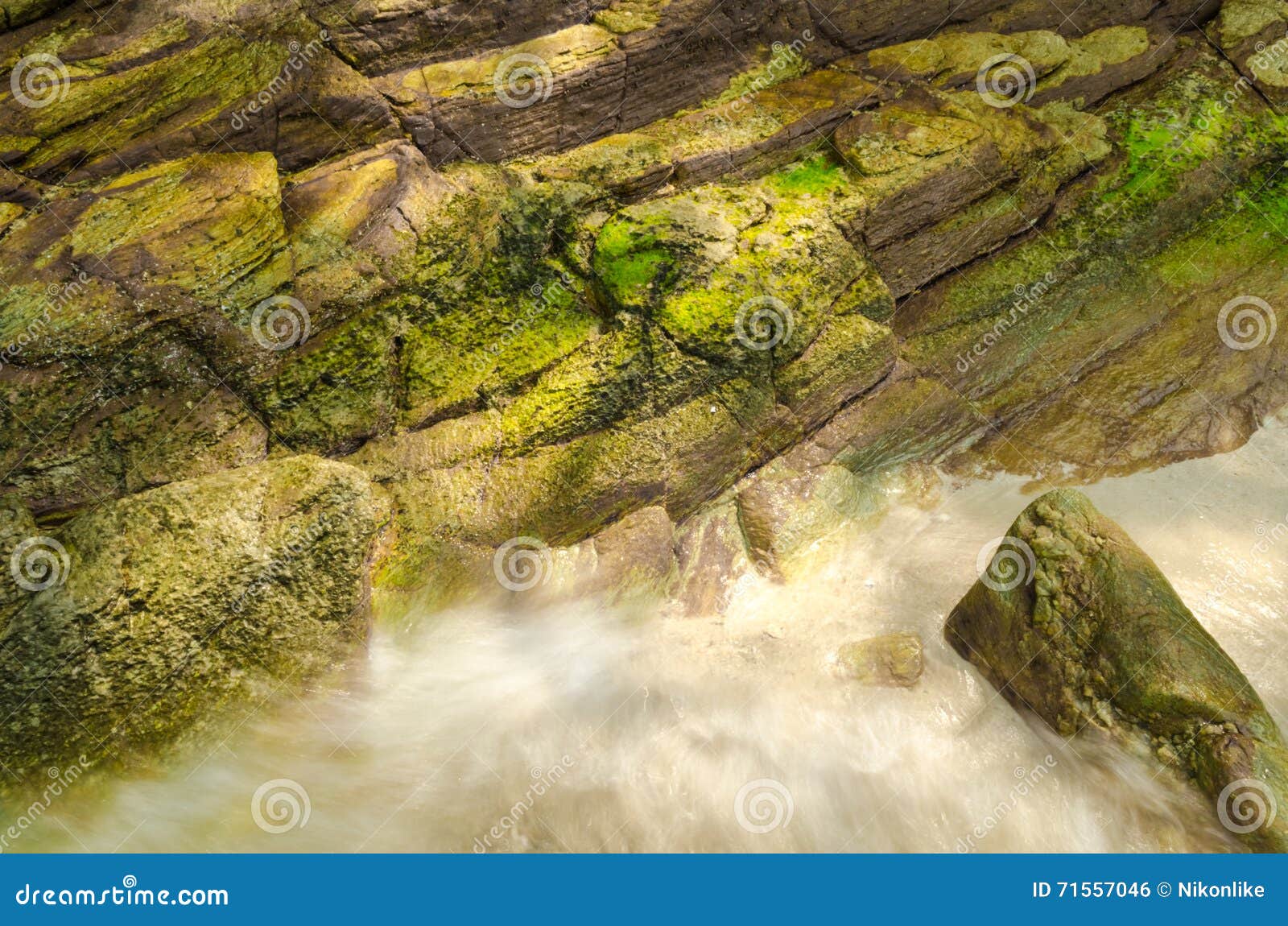Stones on Beach and Sea Water. Stock Photo - Image of black, leisure ...