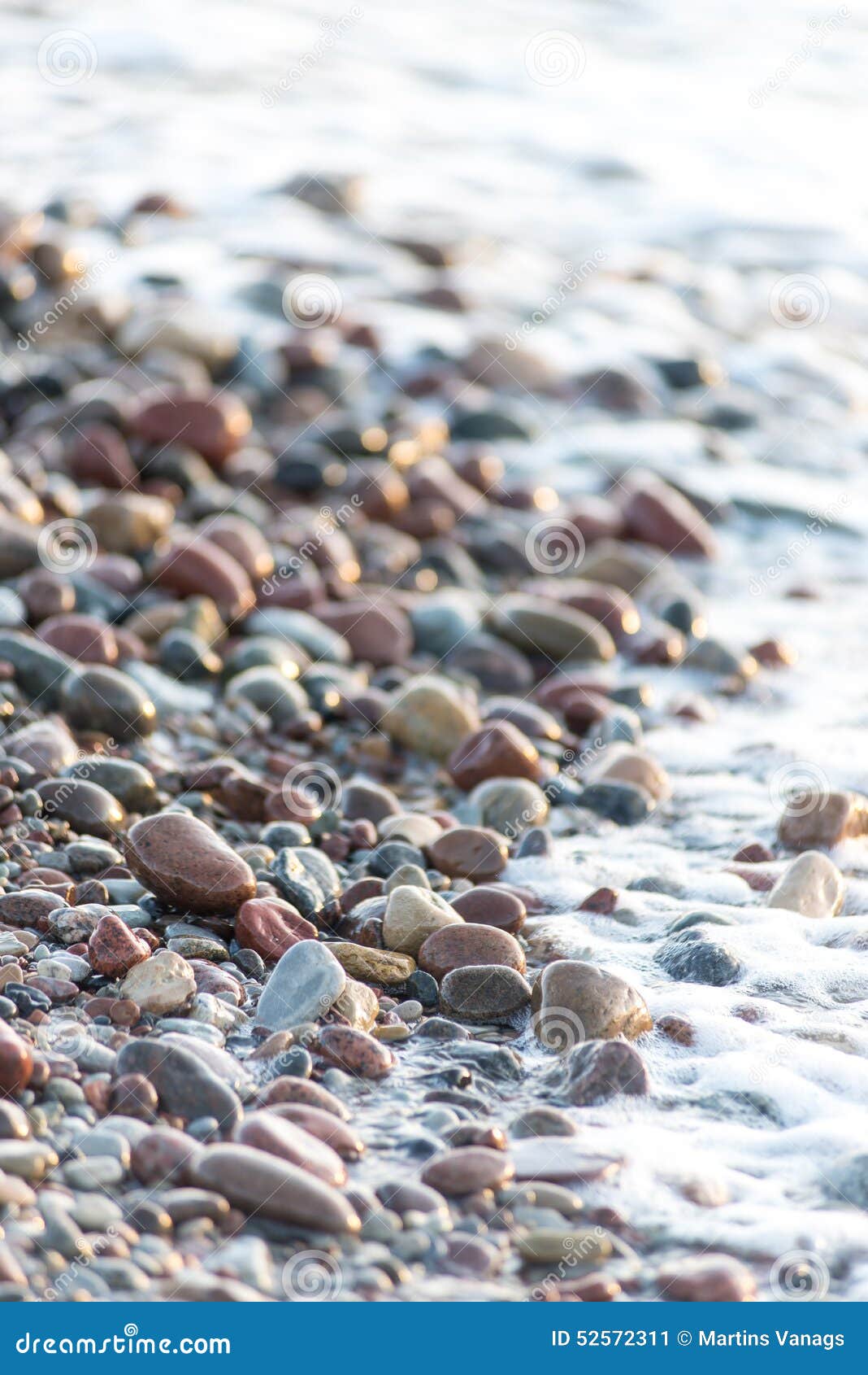 Stones on Beach and Sea Water Stock Image - Image of beach, rock: 52572311