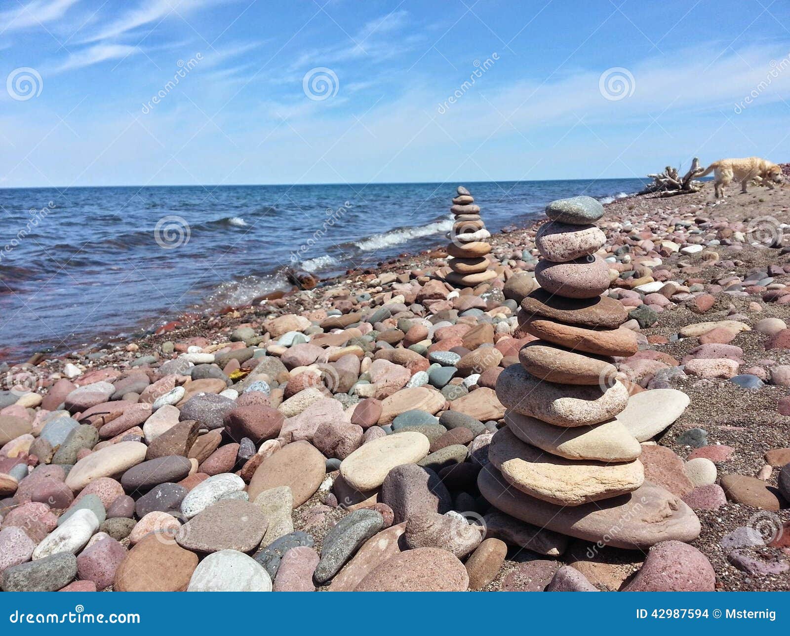 Stones on the beach stock photo. Image of rocks, lake - 42987594