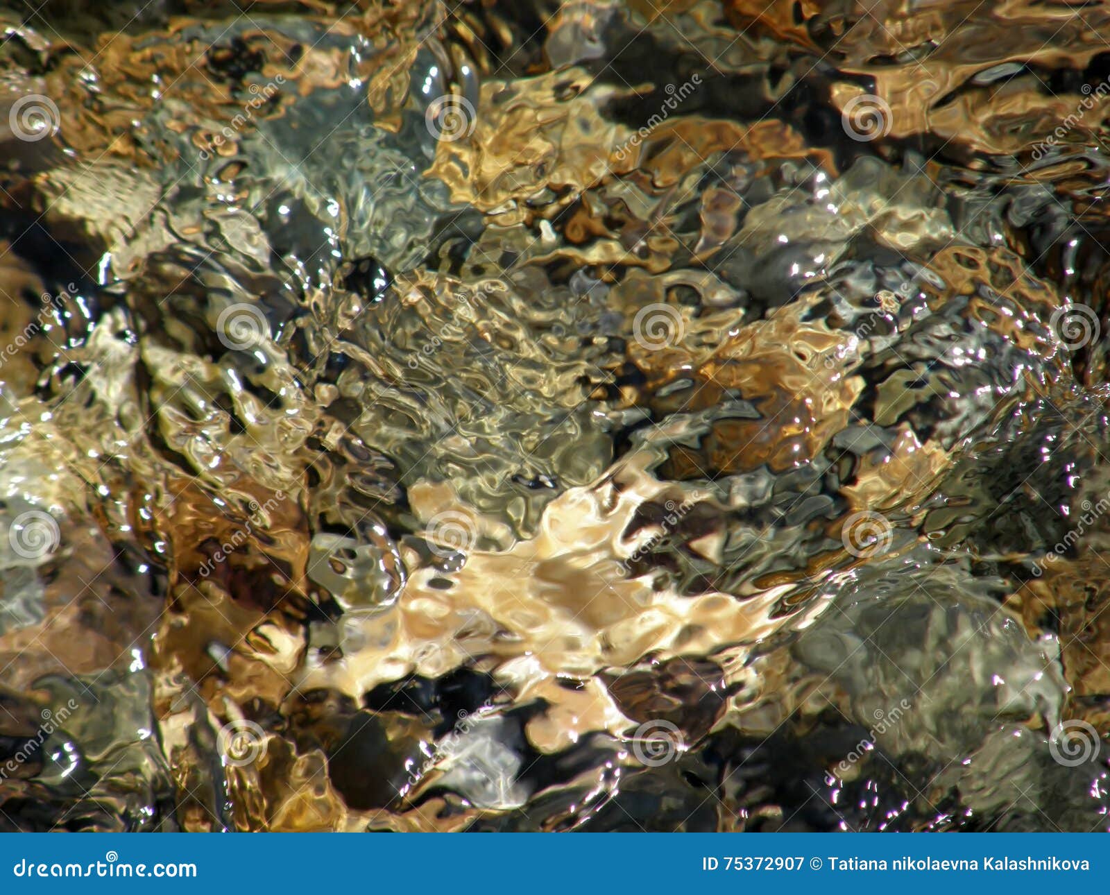 Stones at the Bottom of the Lake. Stock Image - Image of river ...