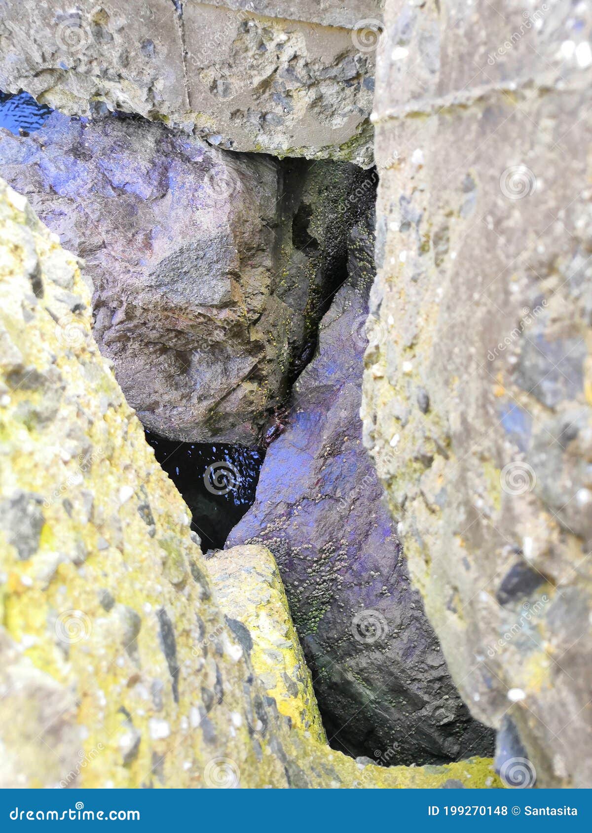 Stones Breakers of Waves at the Sea Stock Photo - Image of rock, black ...