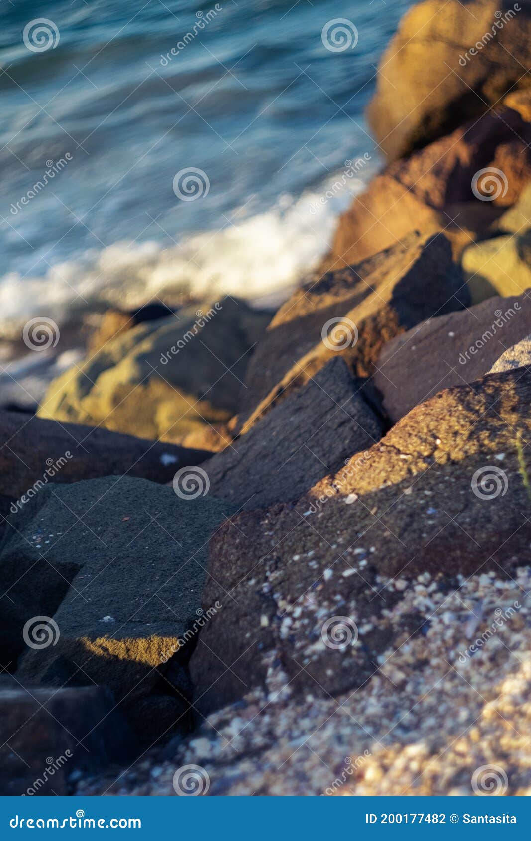 Stones Breakers of Waves at the Sea Stock Photo - Image of chaos ...
