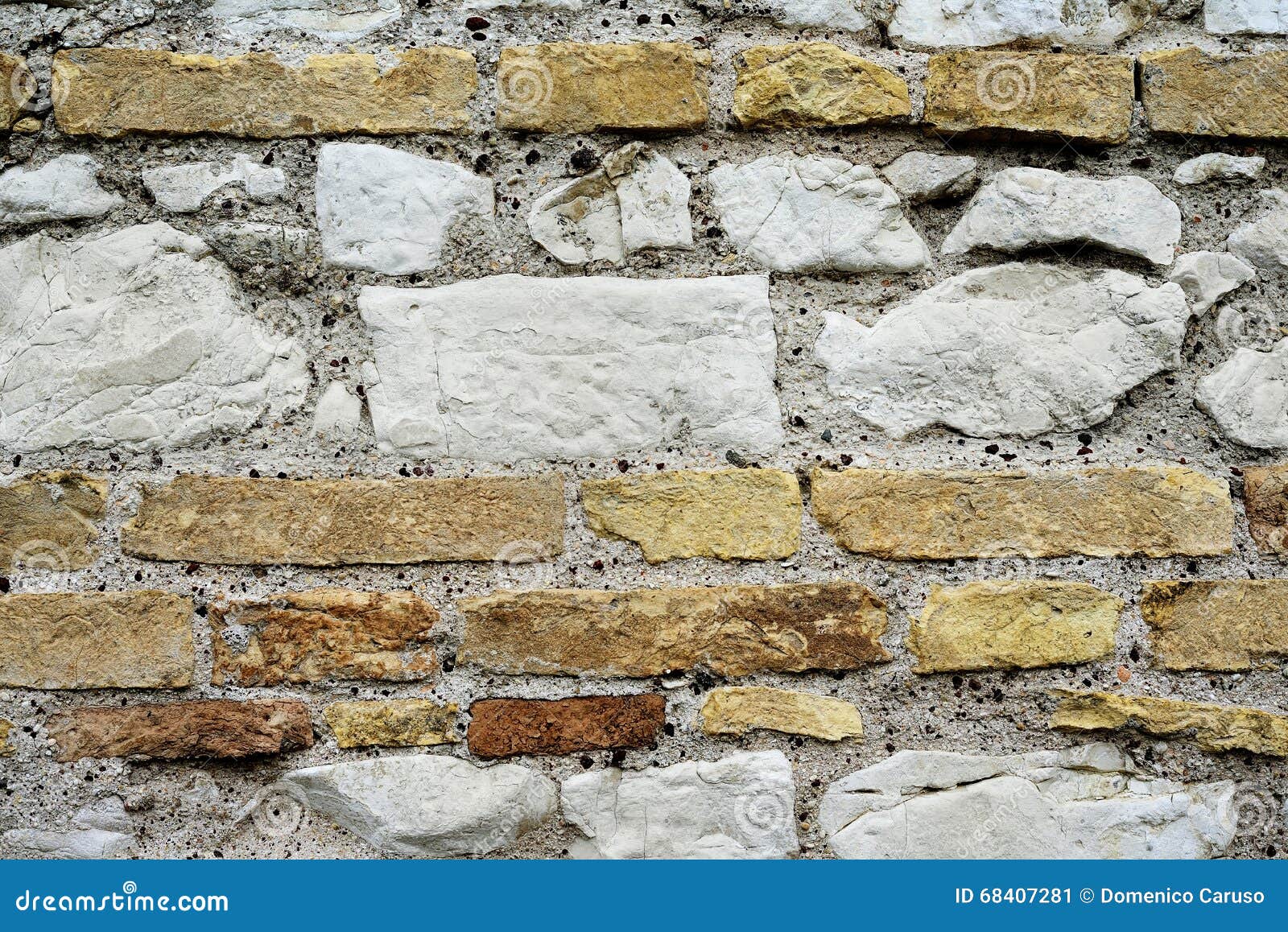Stones and bricks wall stock image. Image of traditional - 68407281