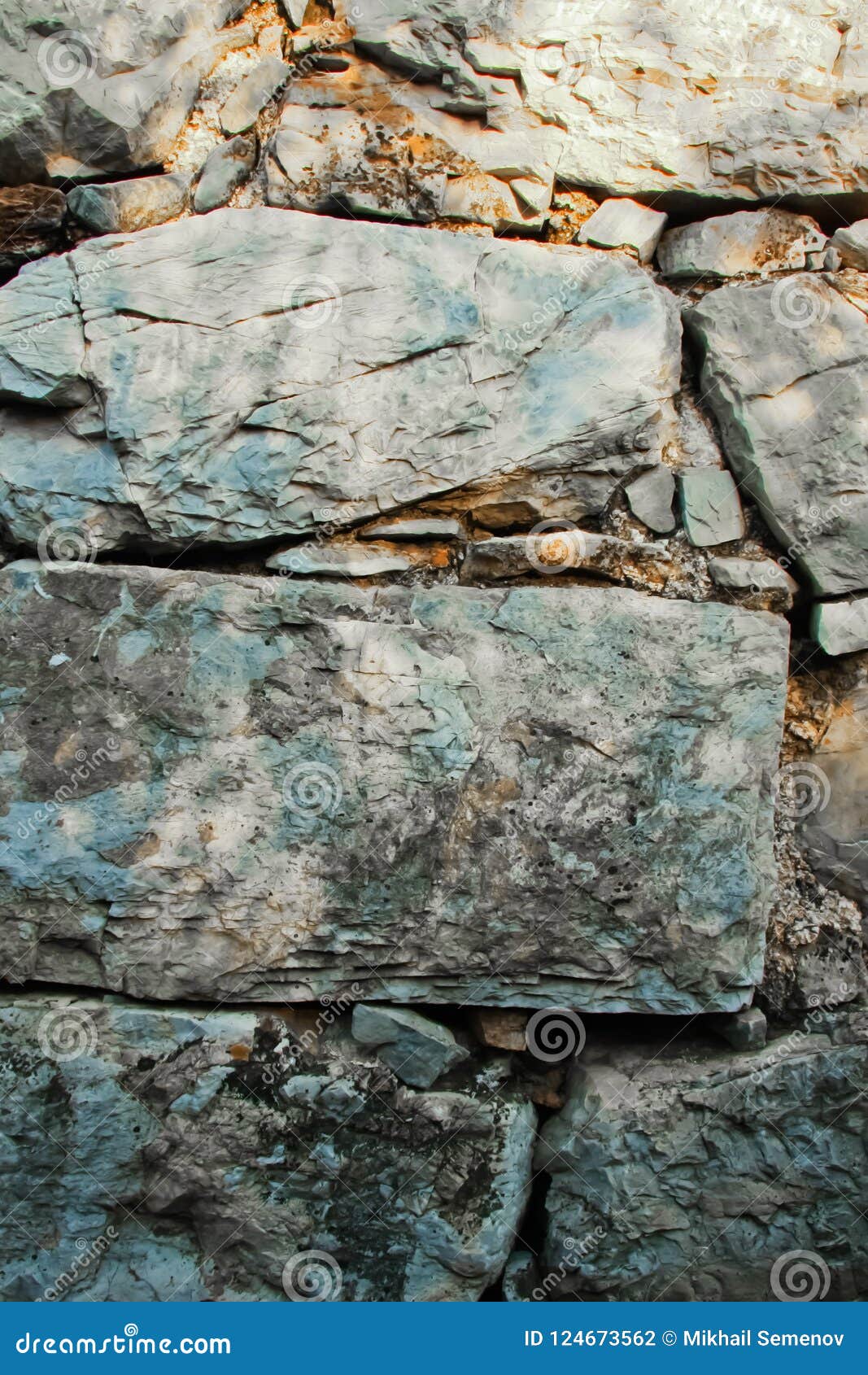 Stones - Bricks of Which the Great Wall is Composed, Rough Stone Stock ...