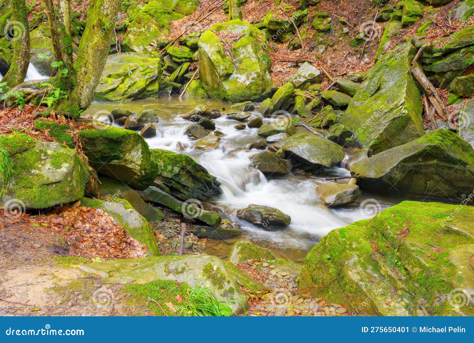 Stones in the brook stock image. Image of beautiful - 275650401