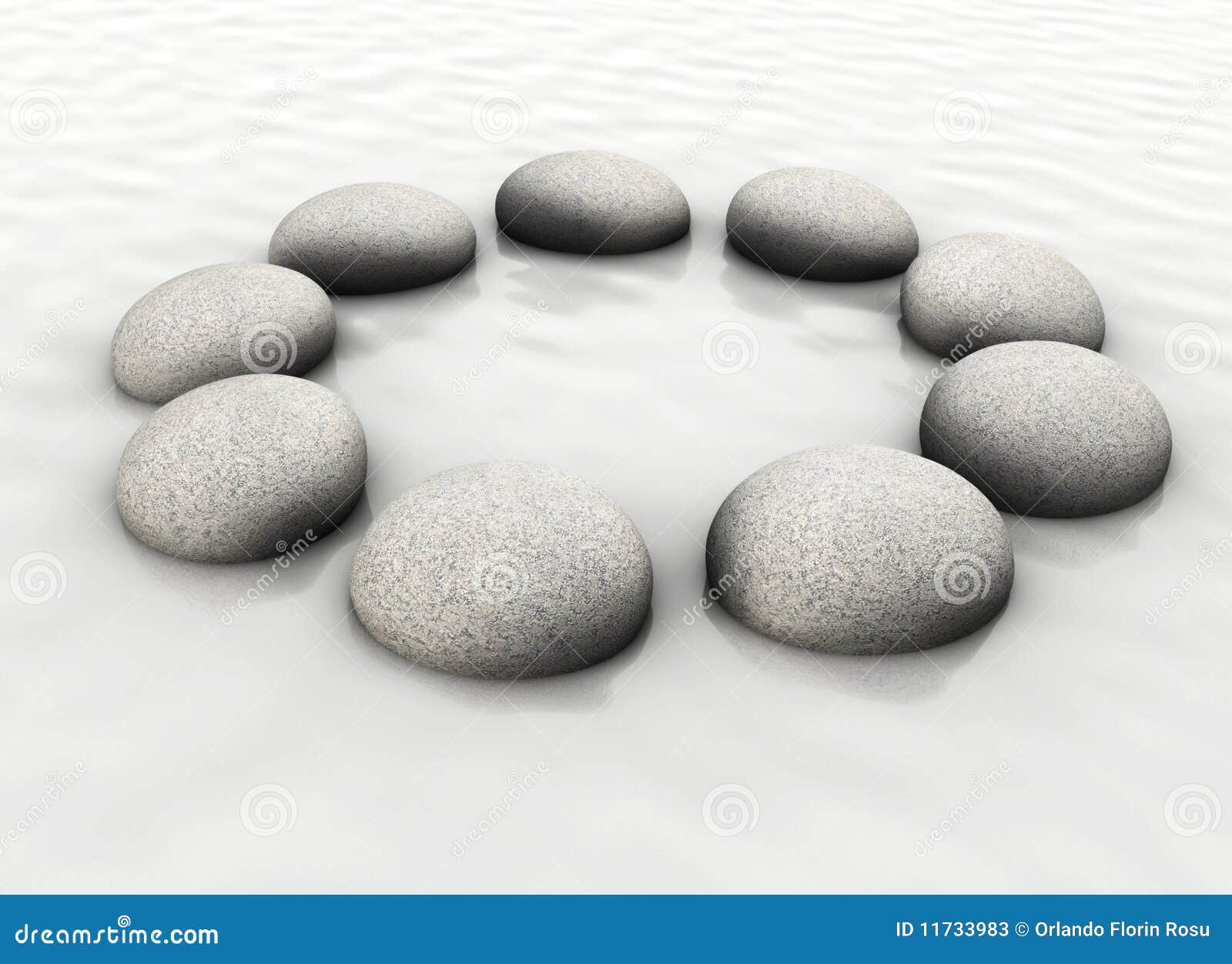 Stones in circle stock illustration. Illustration of rock - 11733983