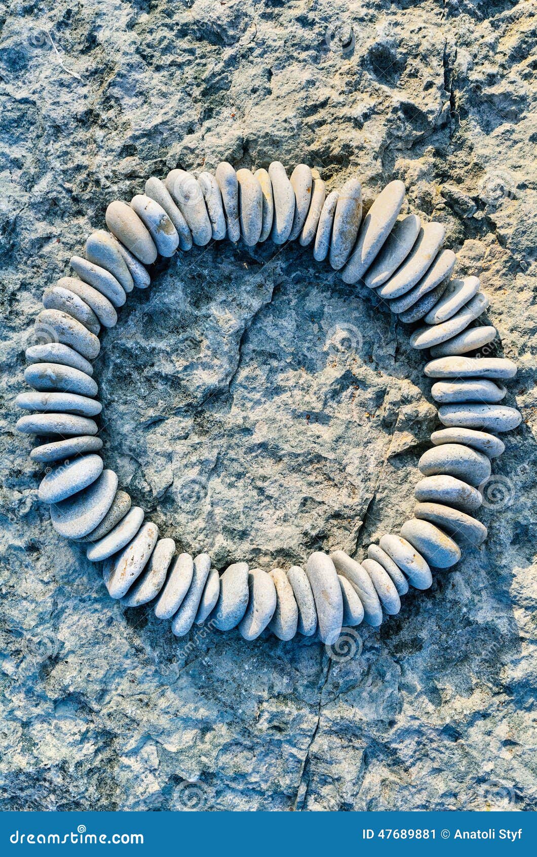 Stones of a circle stock image. Image of cycle, like - 47689881