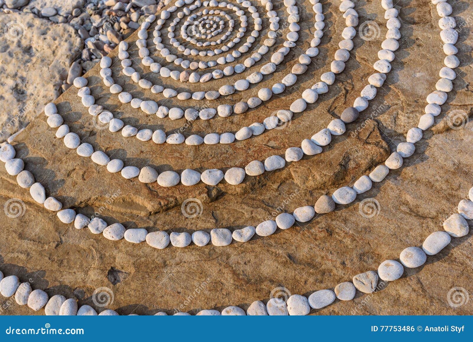 Stones in circles stock photo. Image of circumference - 77753486