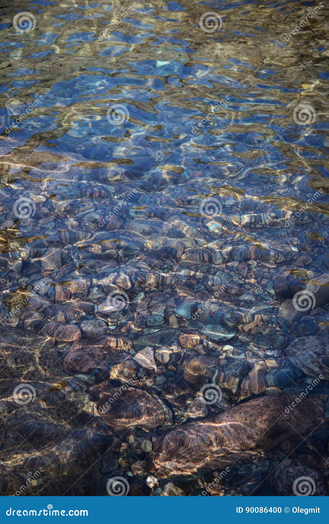 Stones through Clear Water Flowing Stock Photo - Image of sedimentary ...