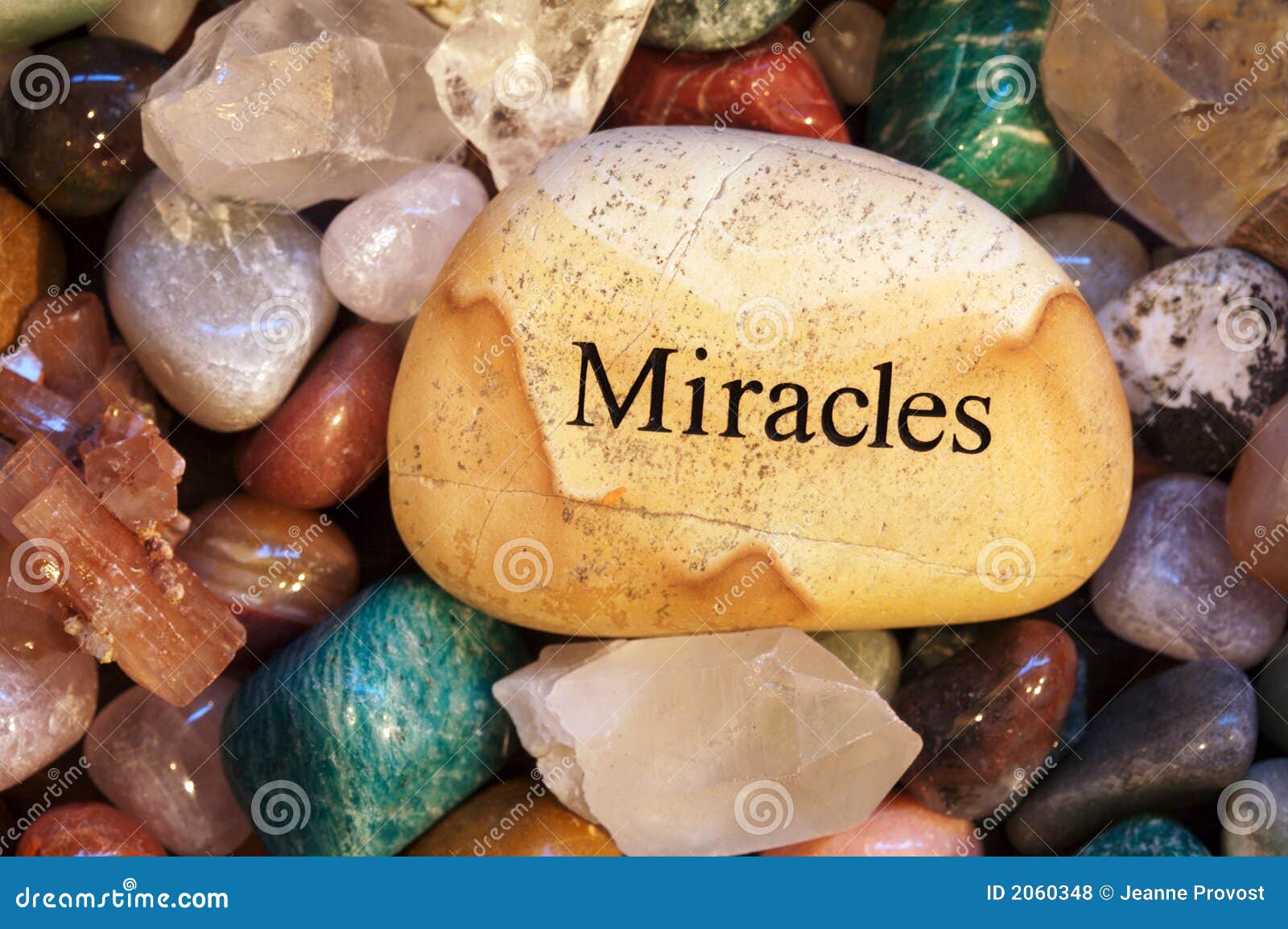 Stones, Crystals, Rocks, with Message Stock Photo - Image of pointed ...