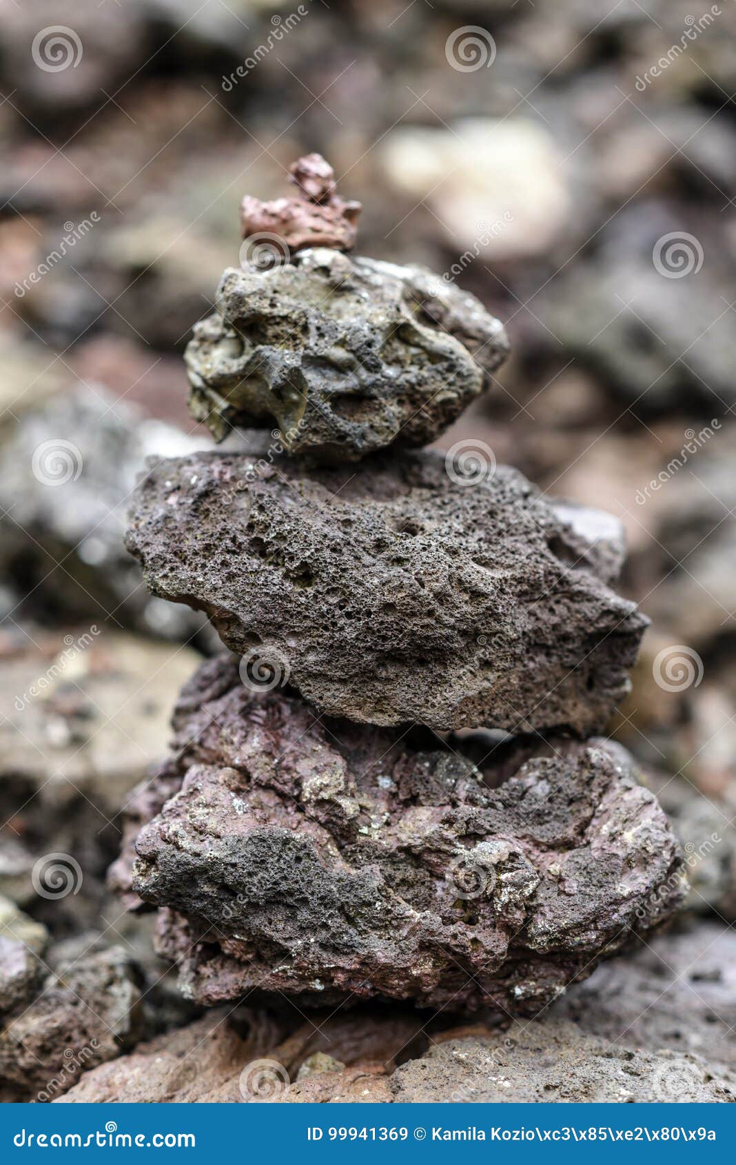 Stones of Different Sizes and Colors, Volcanic Stones, Iceland. Stock ...