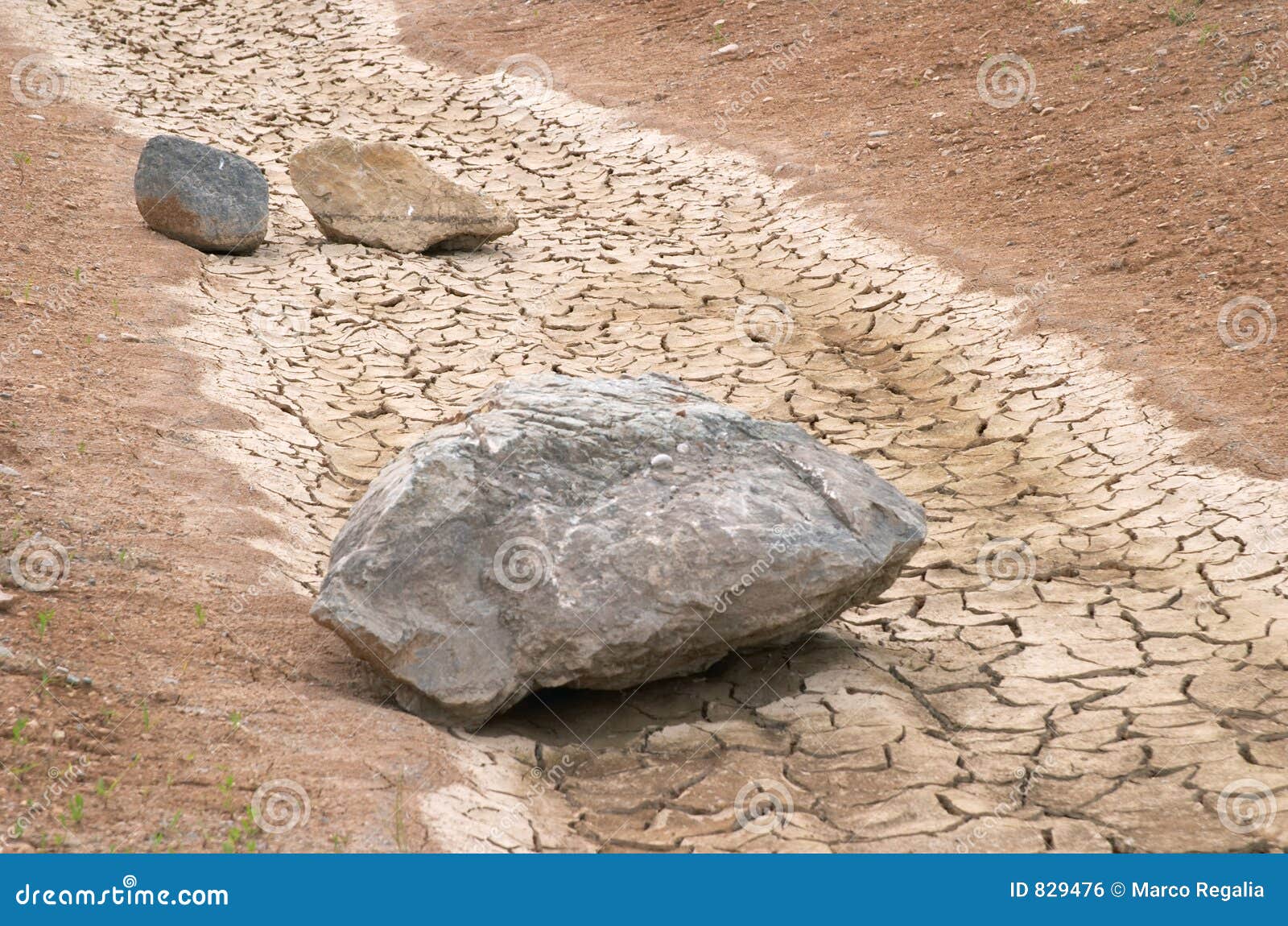 Stones in a dry river stock photo. Image of desiccated - 829476