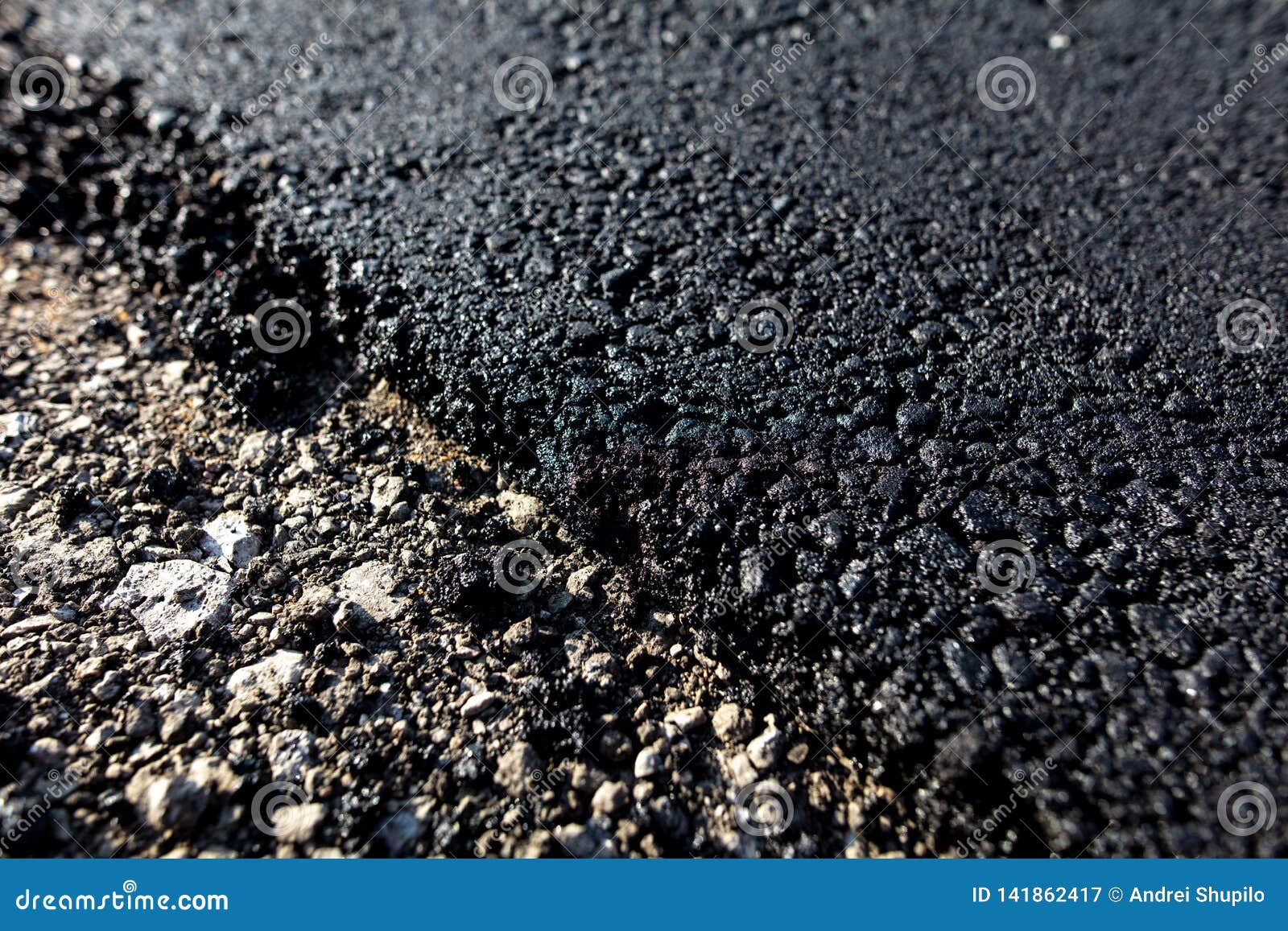 Stones on the Edge of the Asphalt Road Stock Image - Image of asphalt ...