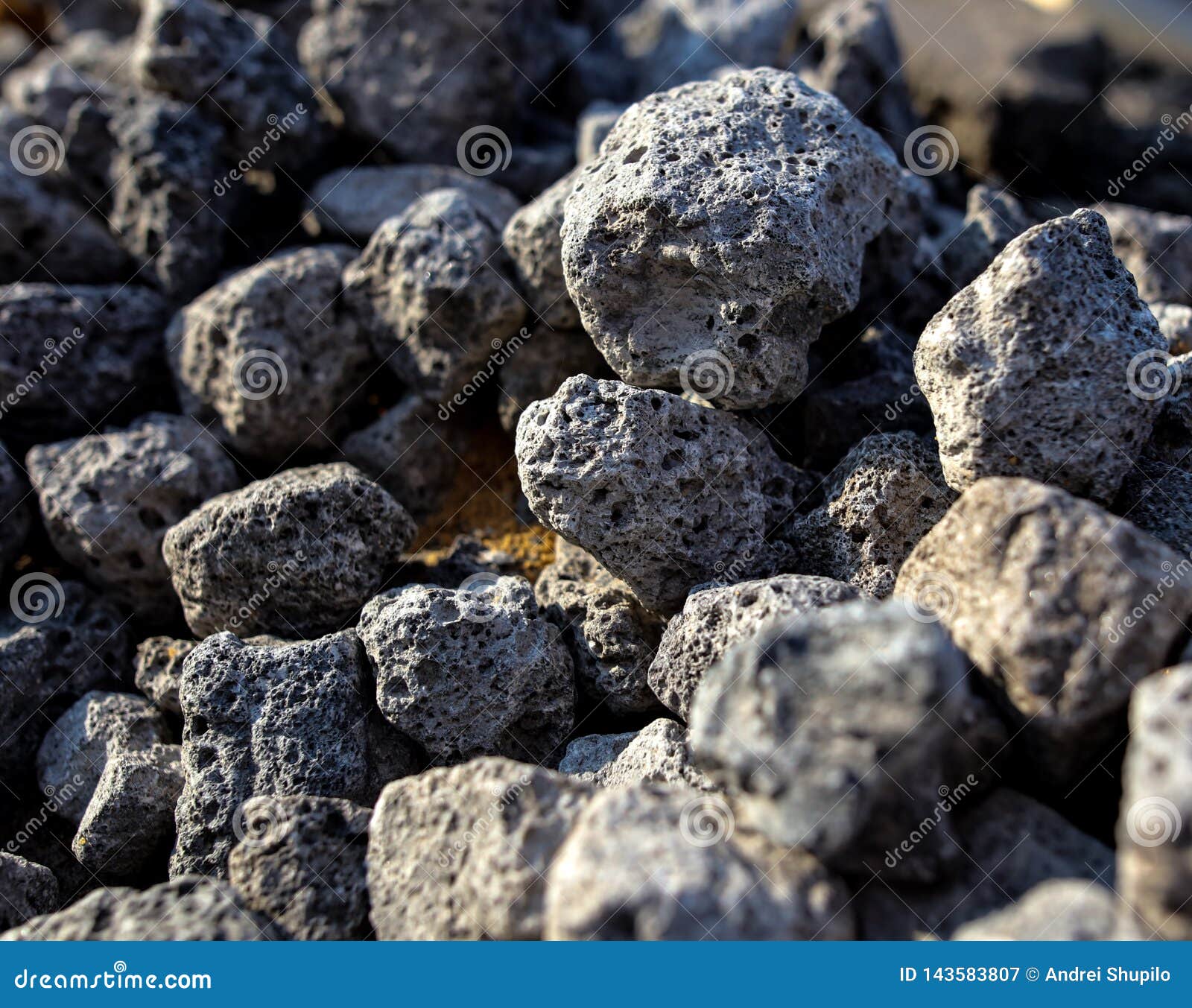 Stones on the Edge of the Asphalt Road Stock Image - Image of asphalt ...