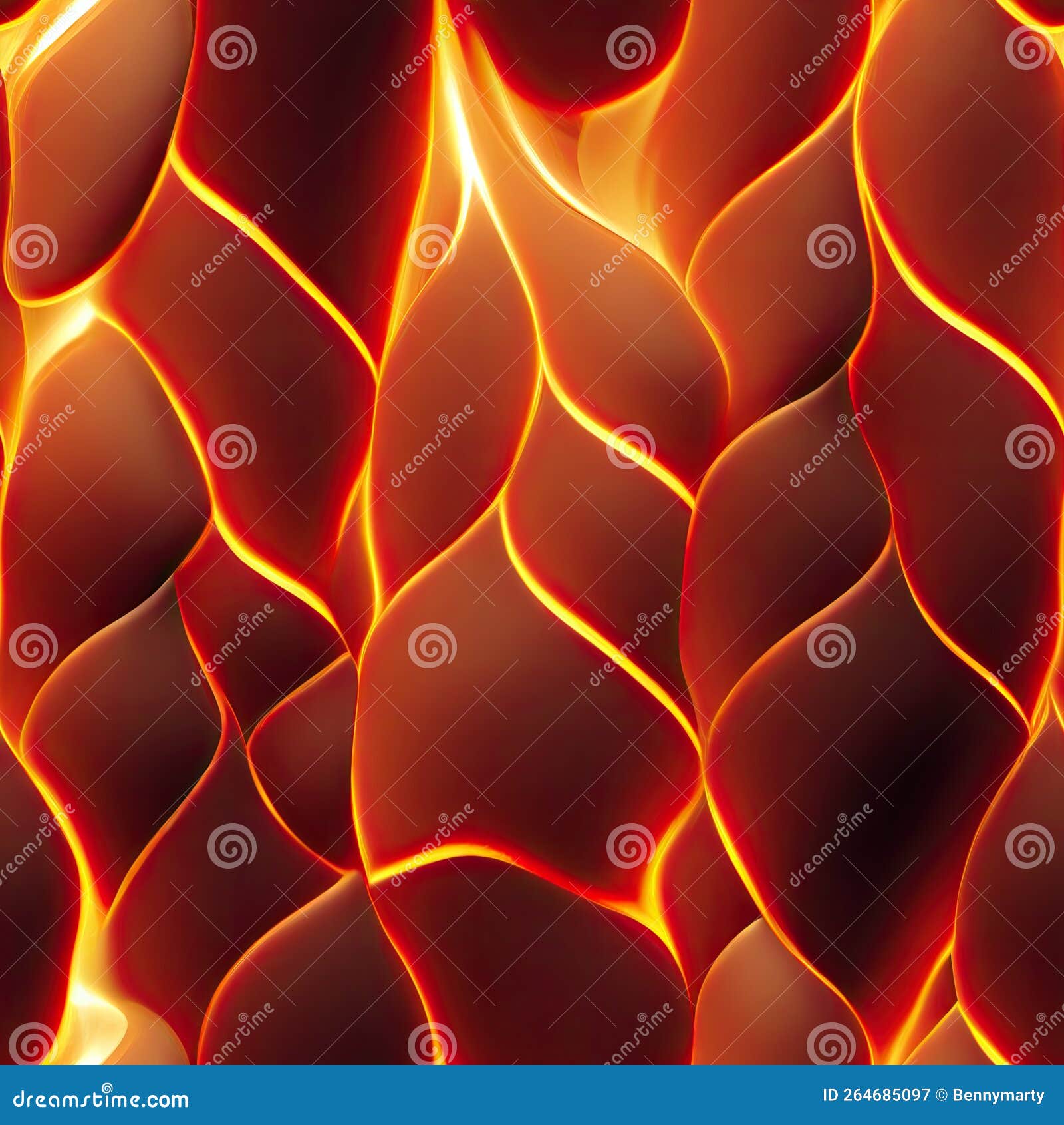 Stones of Fire and Lava Texture TILE Stock Illustration - Illustration ...