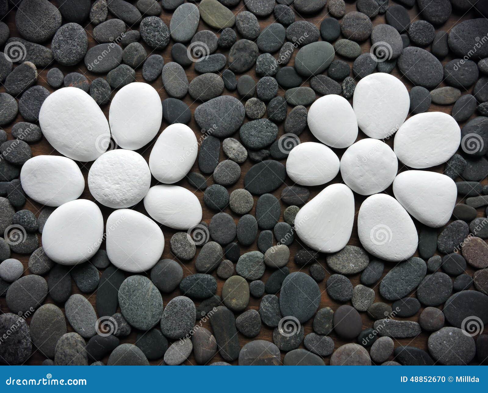 Stones flowers pattern stock photo. Image of flowers - 48852670