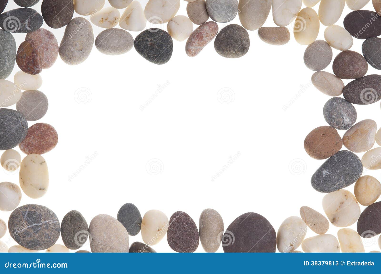 Stones frame. stock image. Image of collection, gray - 38379813