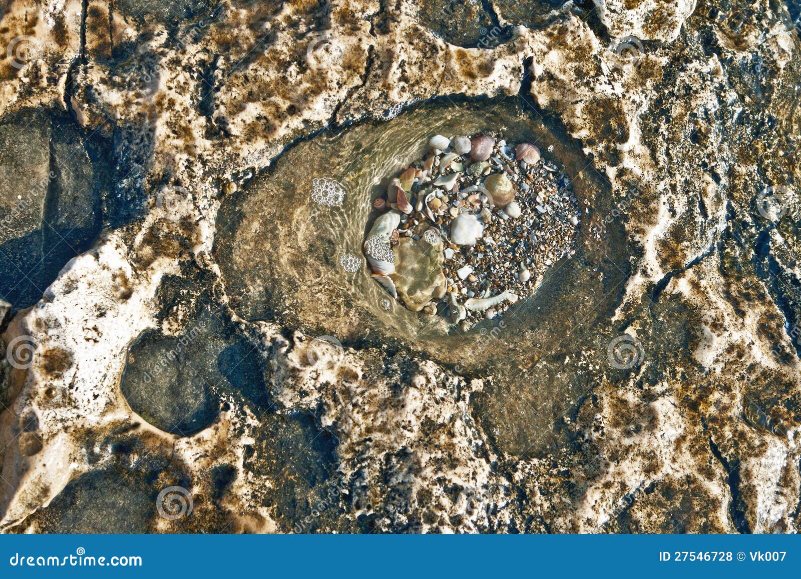 Stones, Gravel and Water Texture at the Beach Stock Photo - Image of ...