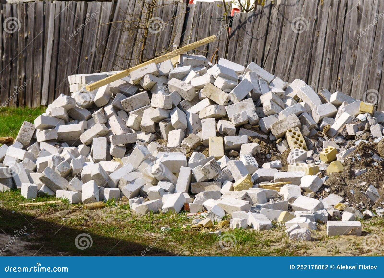 Pile of Stones on the Ground Construction, a Destructive Pile, a ...