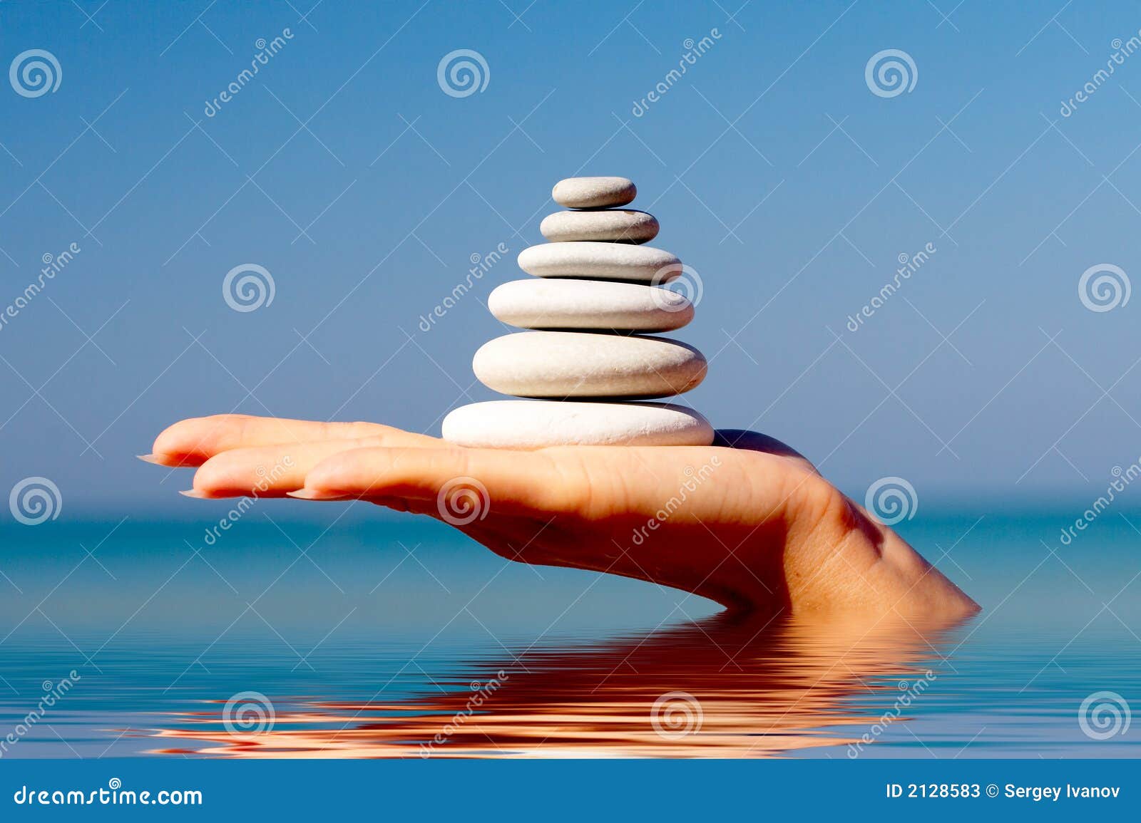 Stones in a hand stock image. Image of answer, destress - 2128583